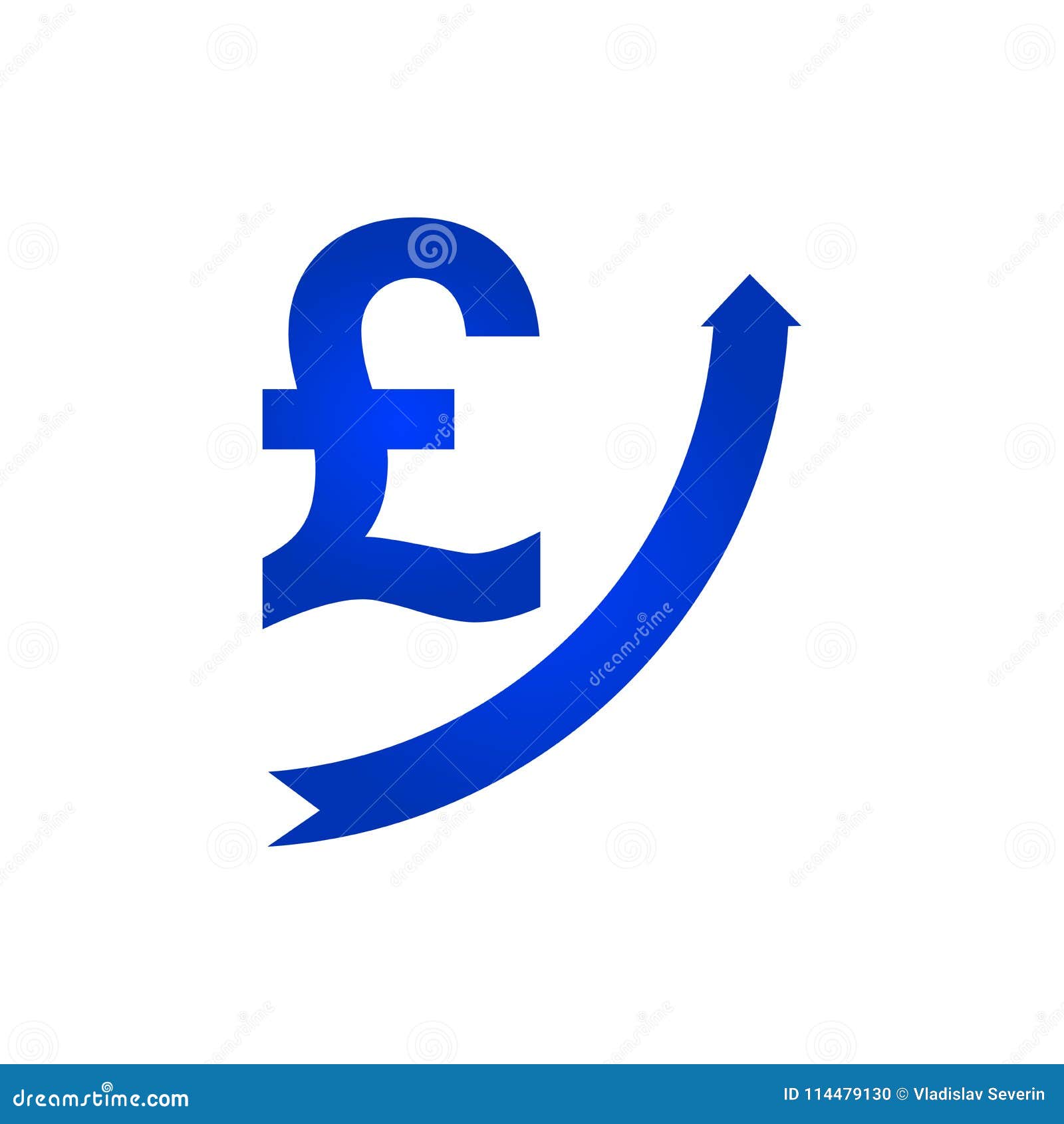 Growing Pound Icon stock illustration. Illustration of market - 114479130