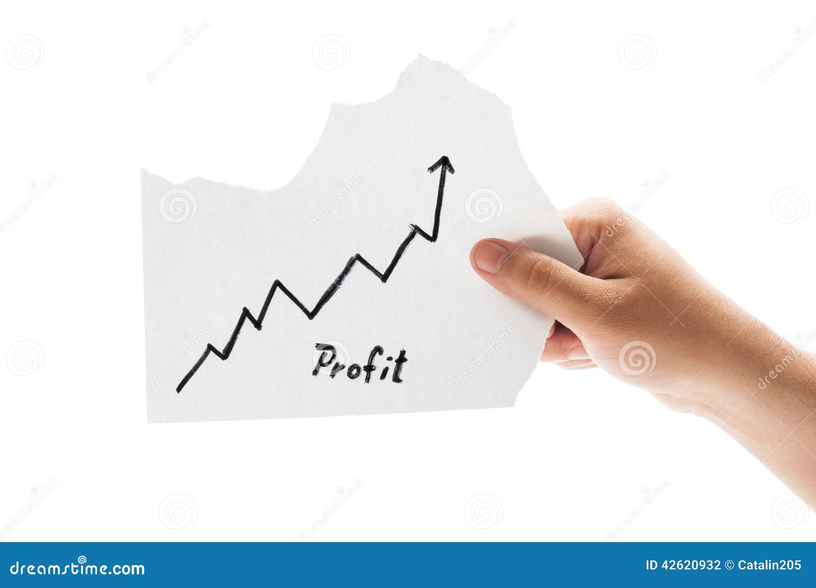 Growing profit chart stock photo. Image of growing, label - 42620932
