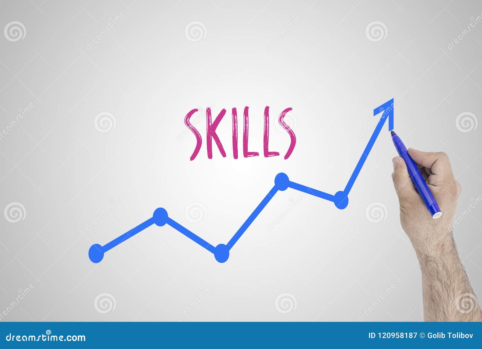 Growing Skills Concept on White Board. Businessman Draw Accelerating ... Growing Skills Concept on White Board. Businessman Draw Accelerating ...