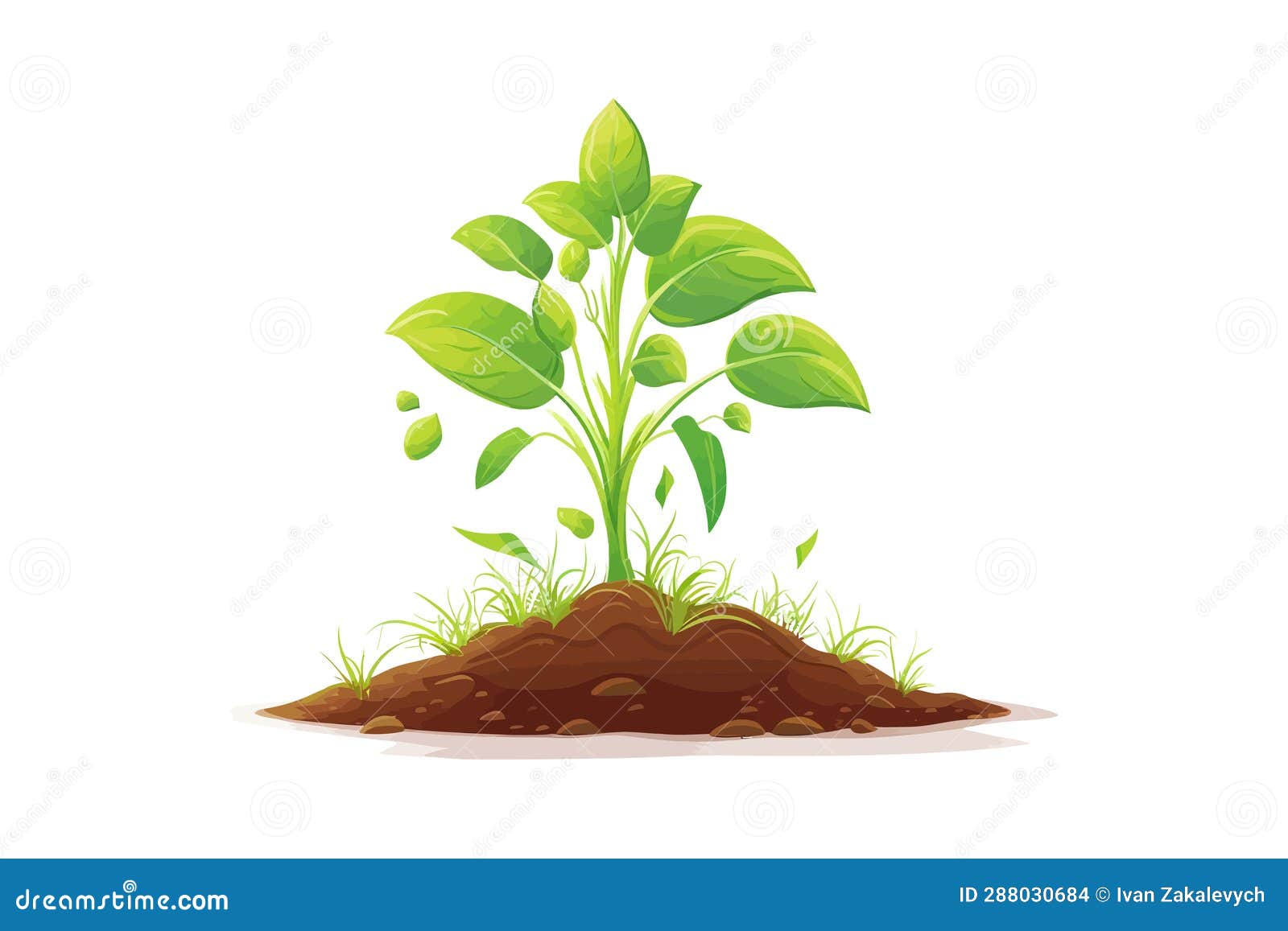 Growing Sprout. Vector Illustration Design Stock Illustration ...