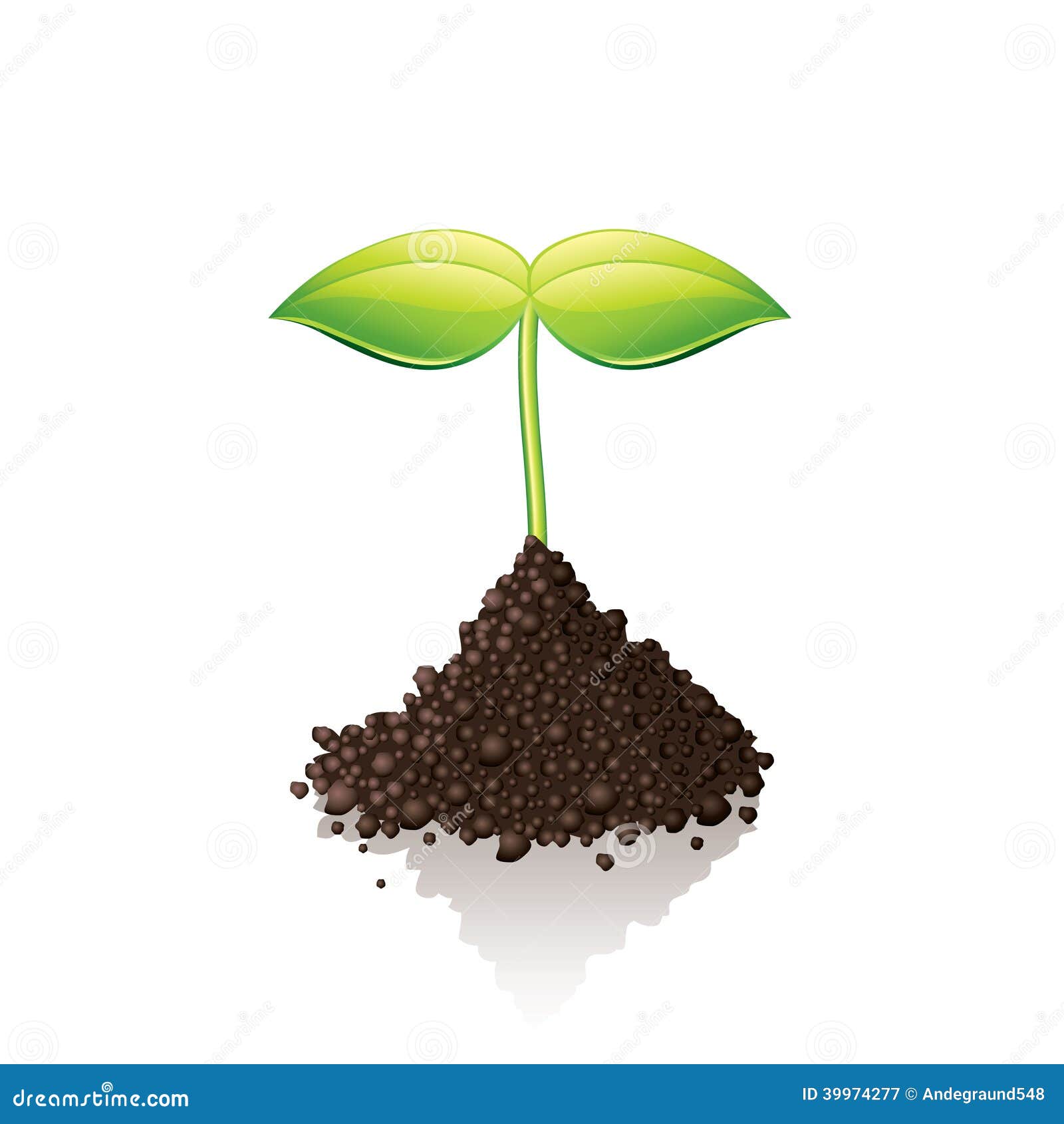 Growing Sprout Vector Illustration Stock Vector - Illustration of ...