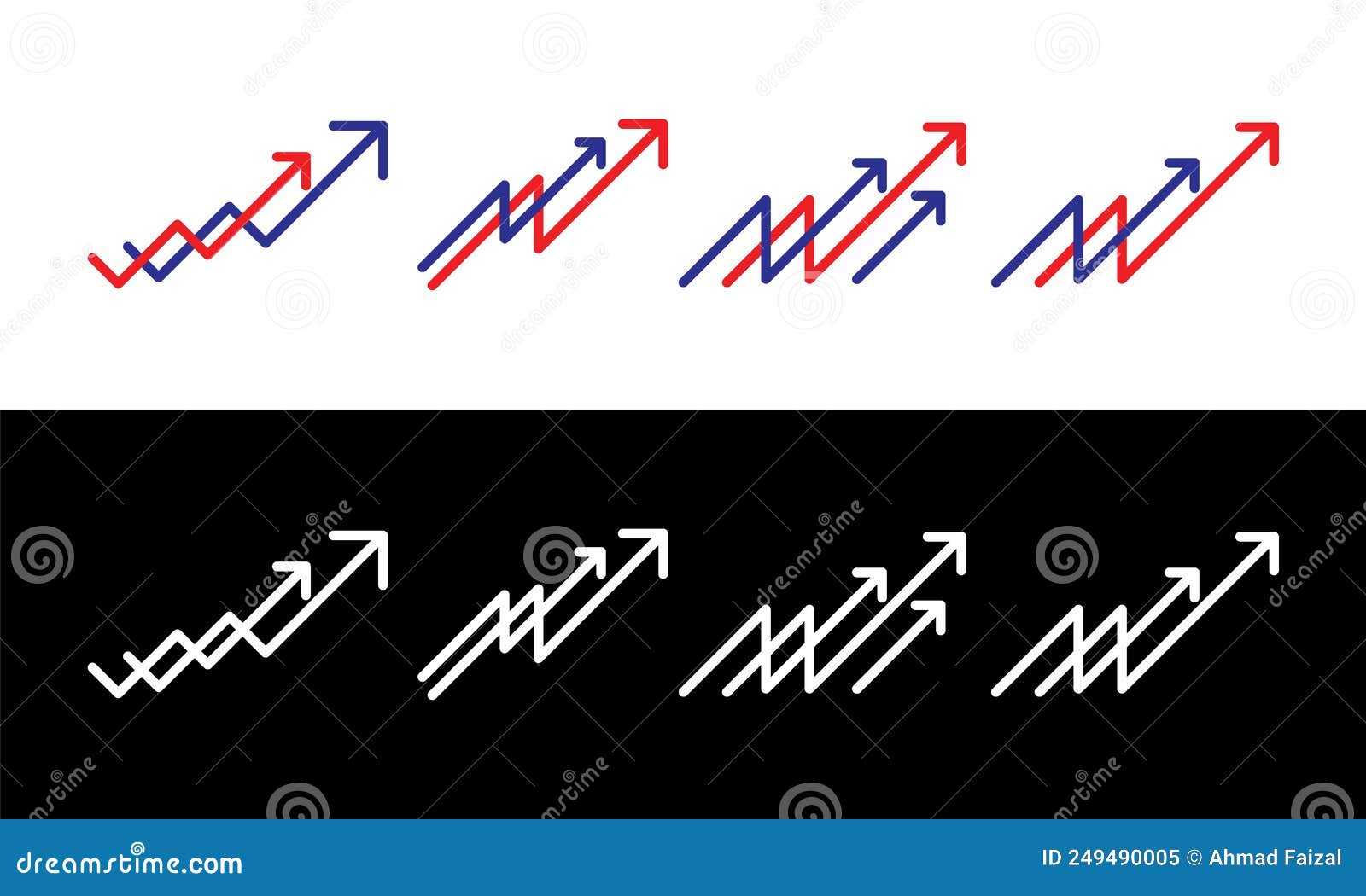 Growing Statistics Icon Vector Image Stock Vector - Illustration of ...