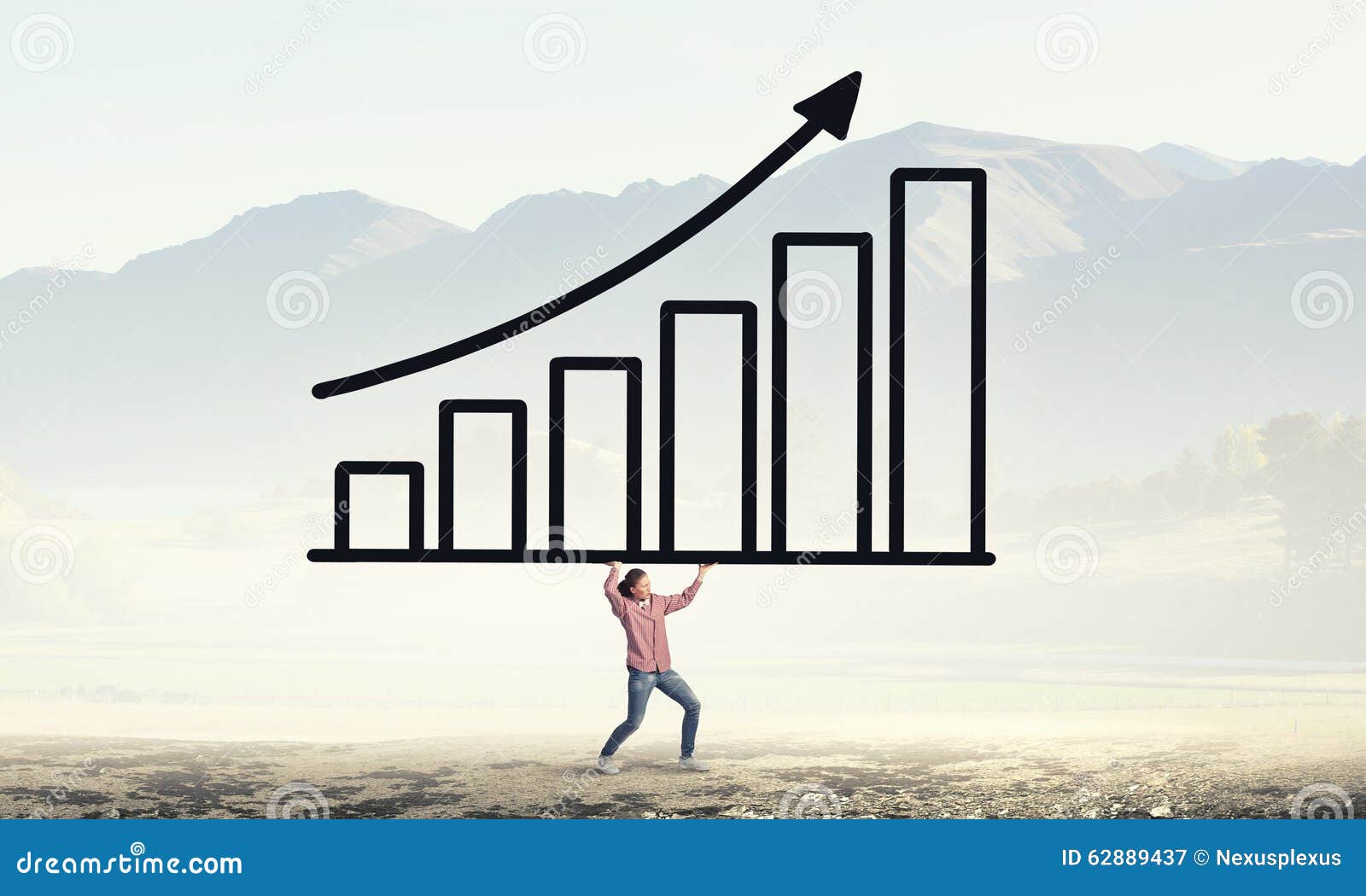 Growing success concept stock image. Image of increasing - 62889437