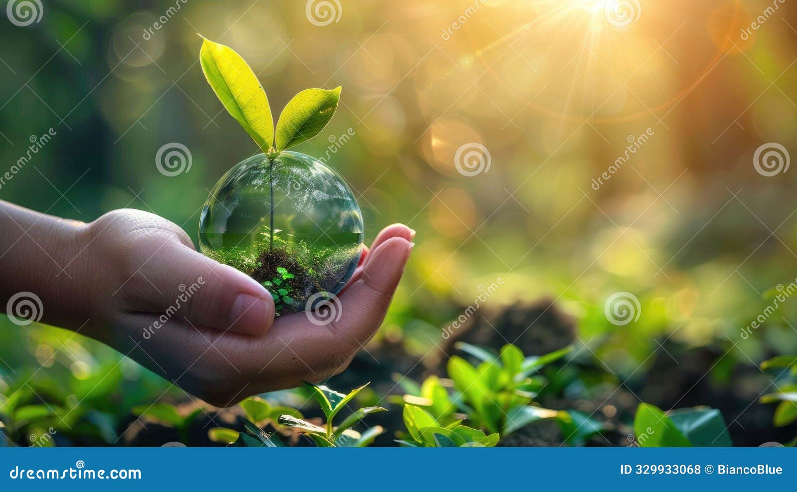 Growing Tree in the Hand the Concept of Environmental Protection and ...