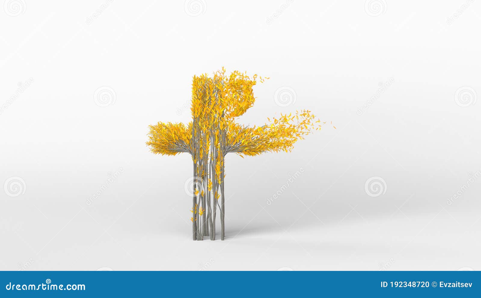 Growing Tree in a Shape of a Cross. Eco Concept Stock Illustration ...