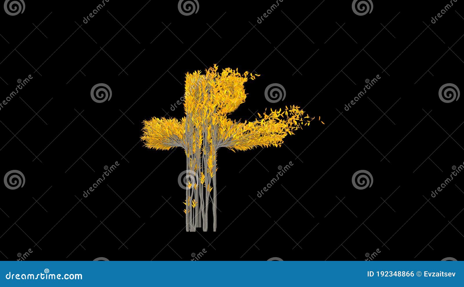 Growing Tree in a Shape of a Cross. Eco Concept Stock Illustration ...