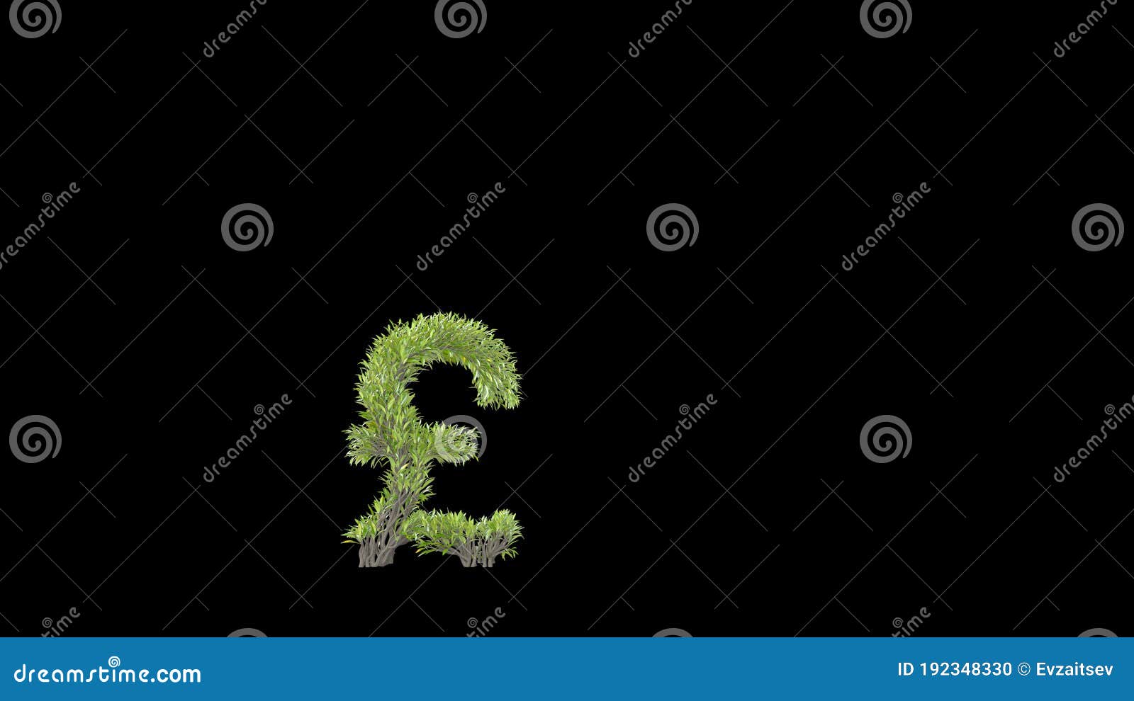 Growing Tree in a Shape of a Pound Sign Stock Illustration ...
