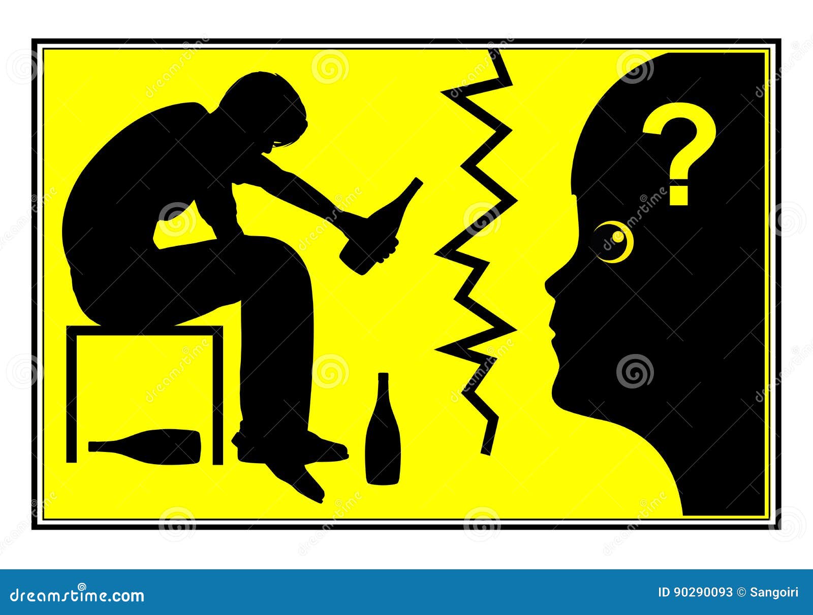 Growing Up With Alcoholic Father Stock Photo | CartoonDealer.com #90290093