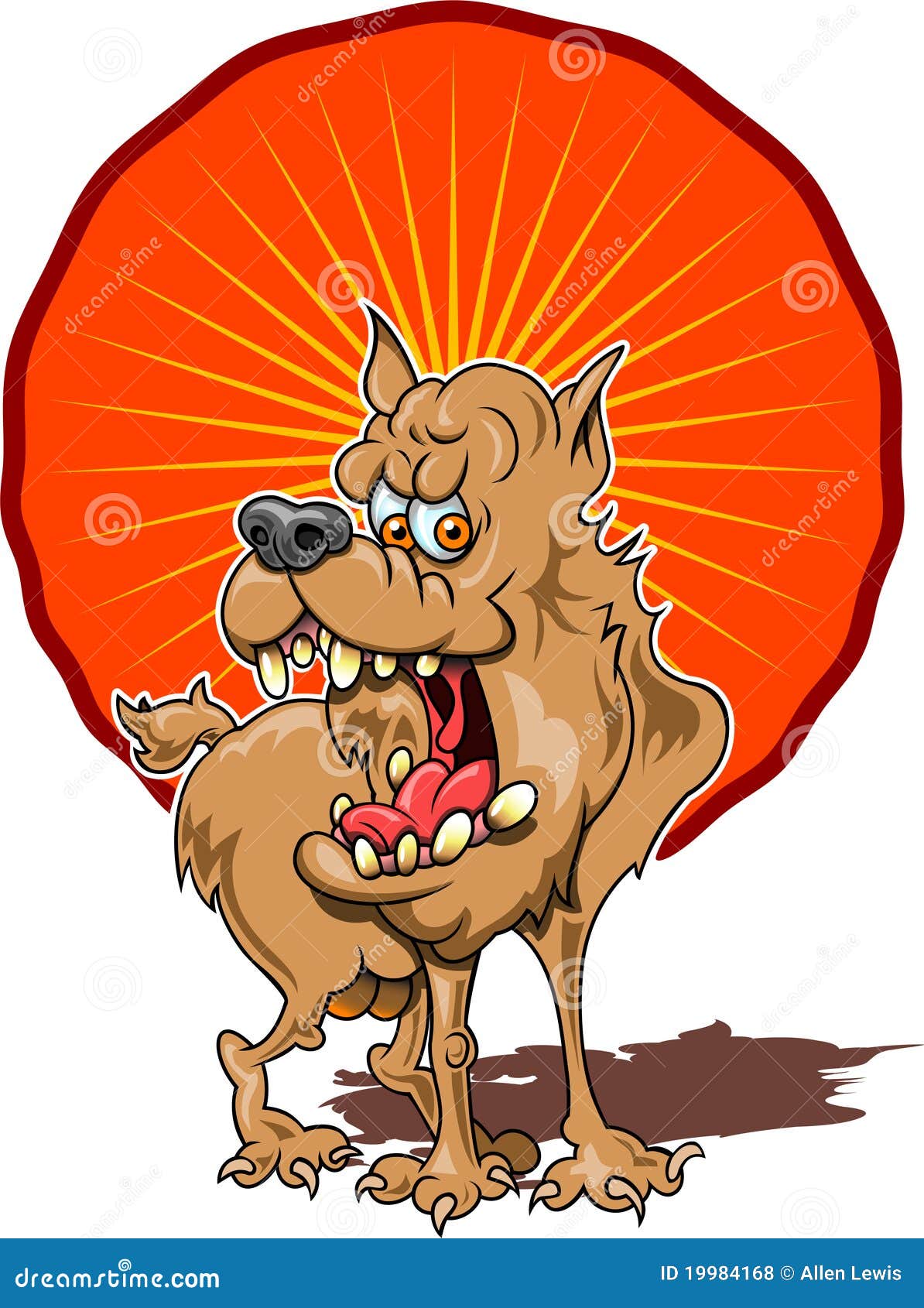 Growling Dog stock vector. Illustration of mascot, snarl - 19984168