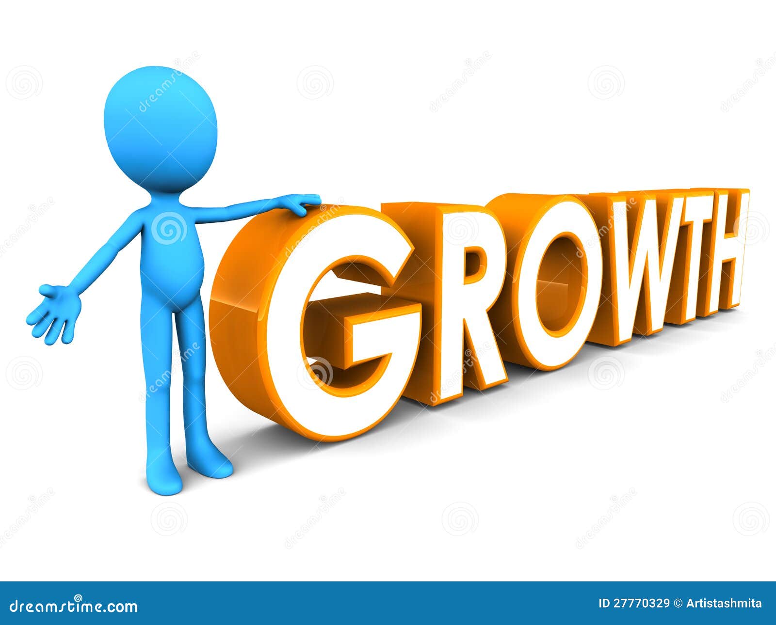 Growth stock illustration. Illustration of render, career - 27770329
