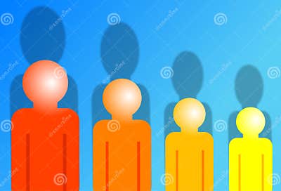 Growth stock illustration. Illustration of human, shadows - 44561