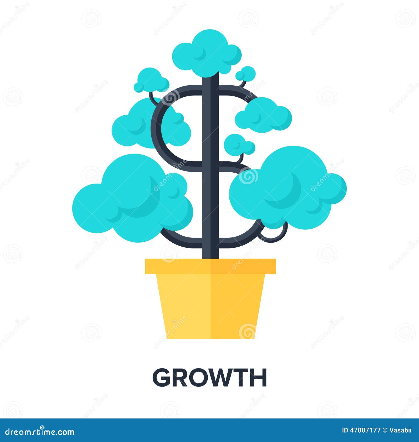 Growth stock illustration. Illustration of balance, campaign - 47007177
