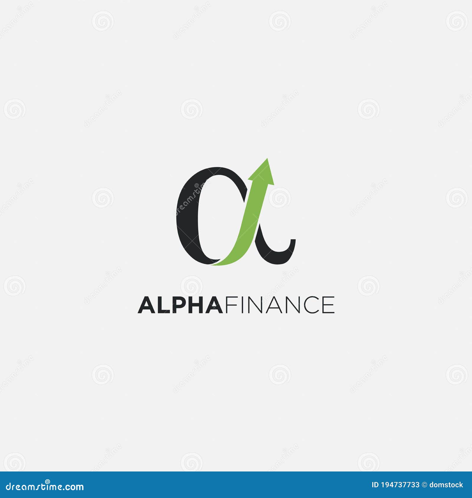 Alpha And Growth Symbol Logo Template. Graph Chart And Alfa Vector ...