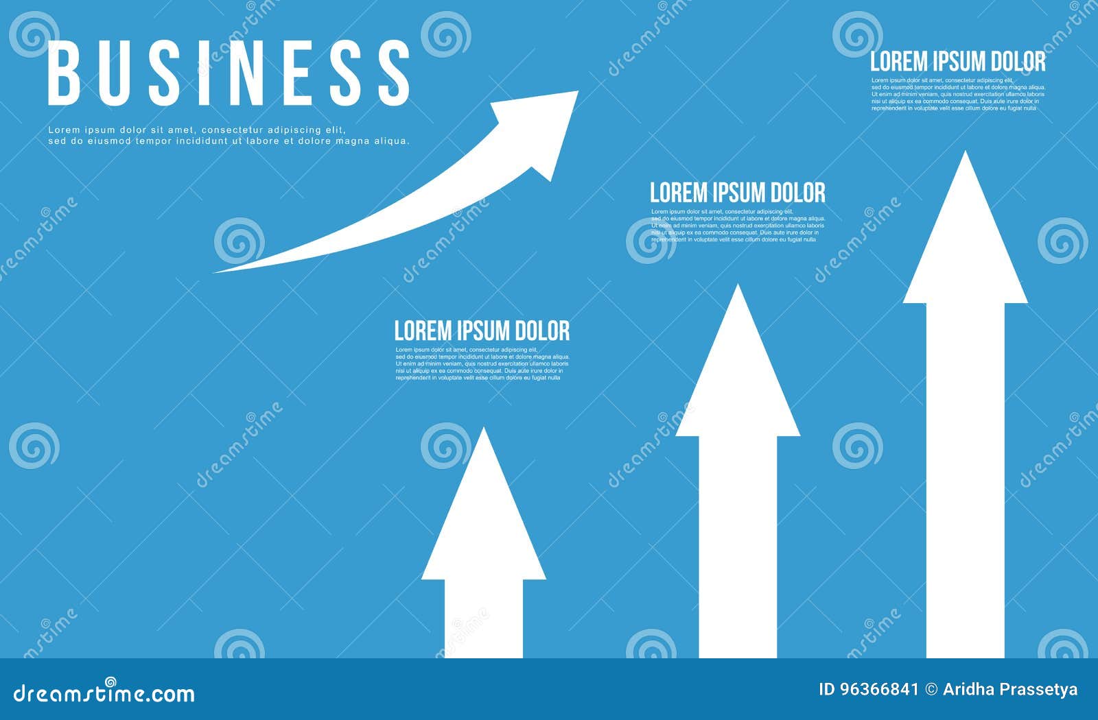 Growth Arrow Business Infographic Design Stock Vector - Illustration of ...