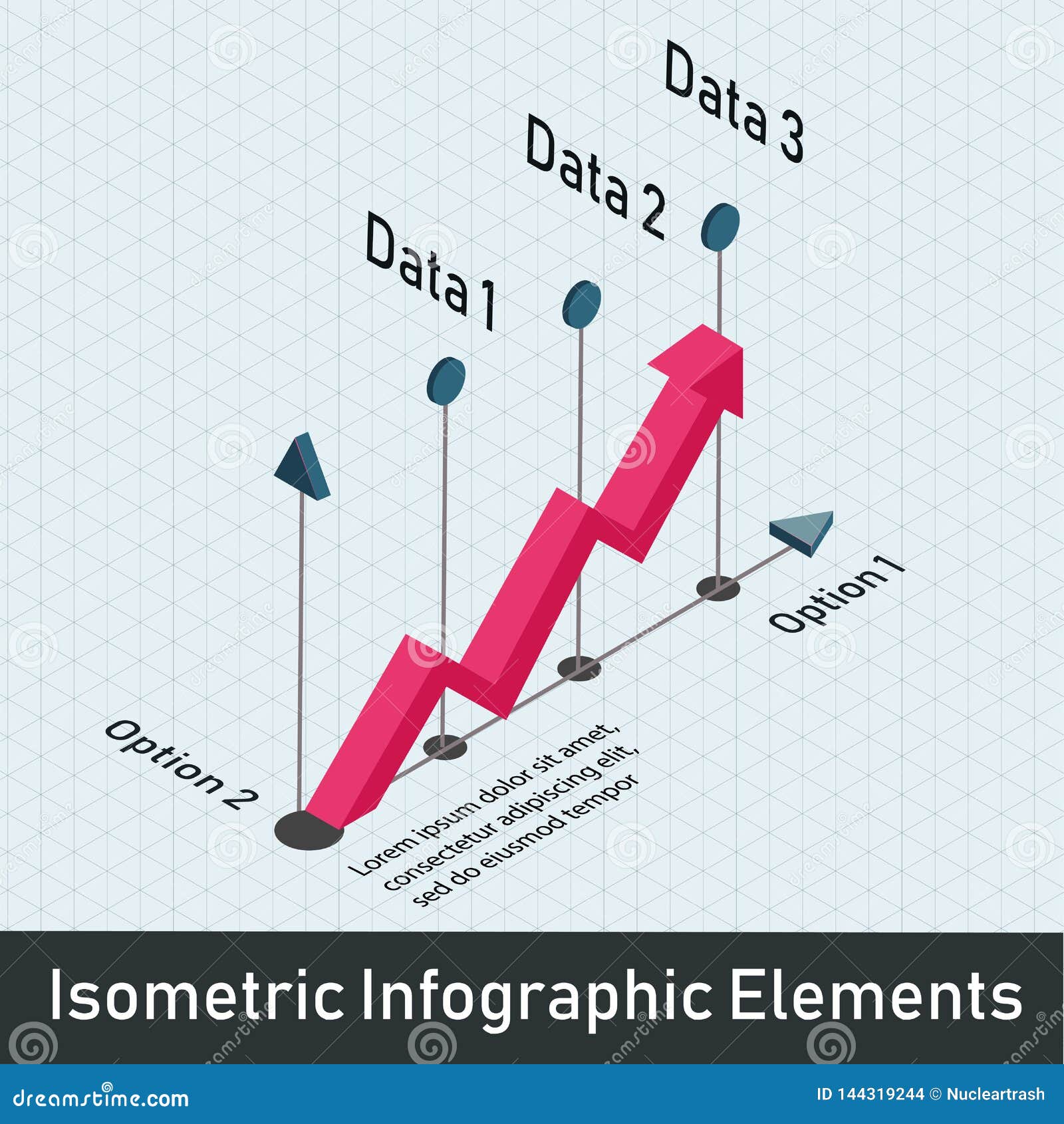 Growth arrow chart stock vector. Illustration of chart - 144319244