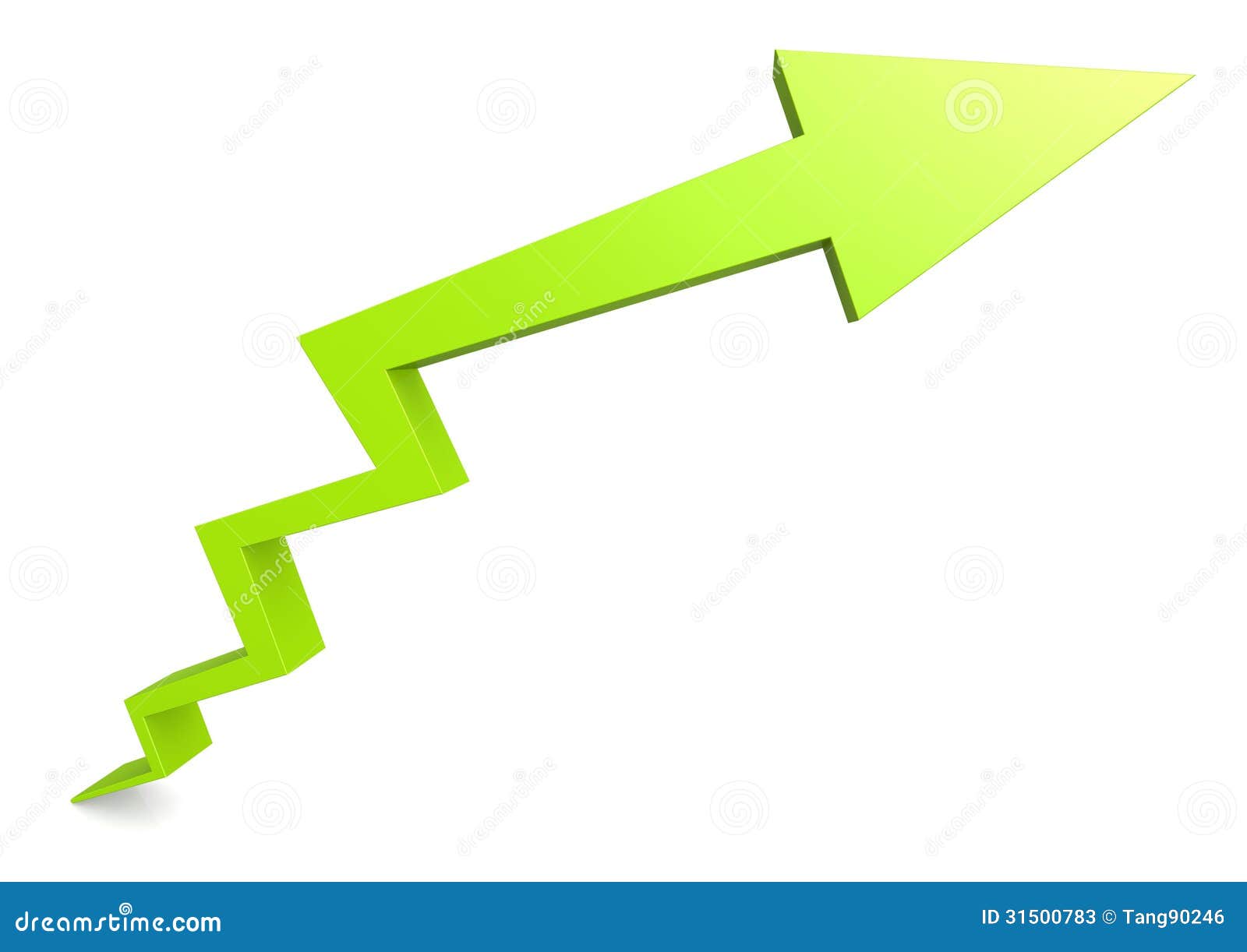Growth arrow in green stock illustration. Illustration of growth - 31500783