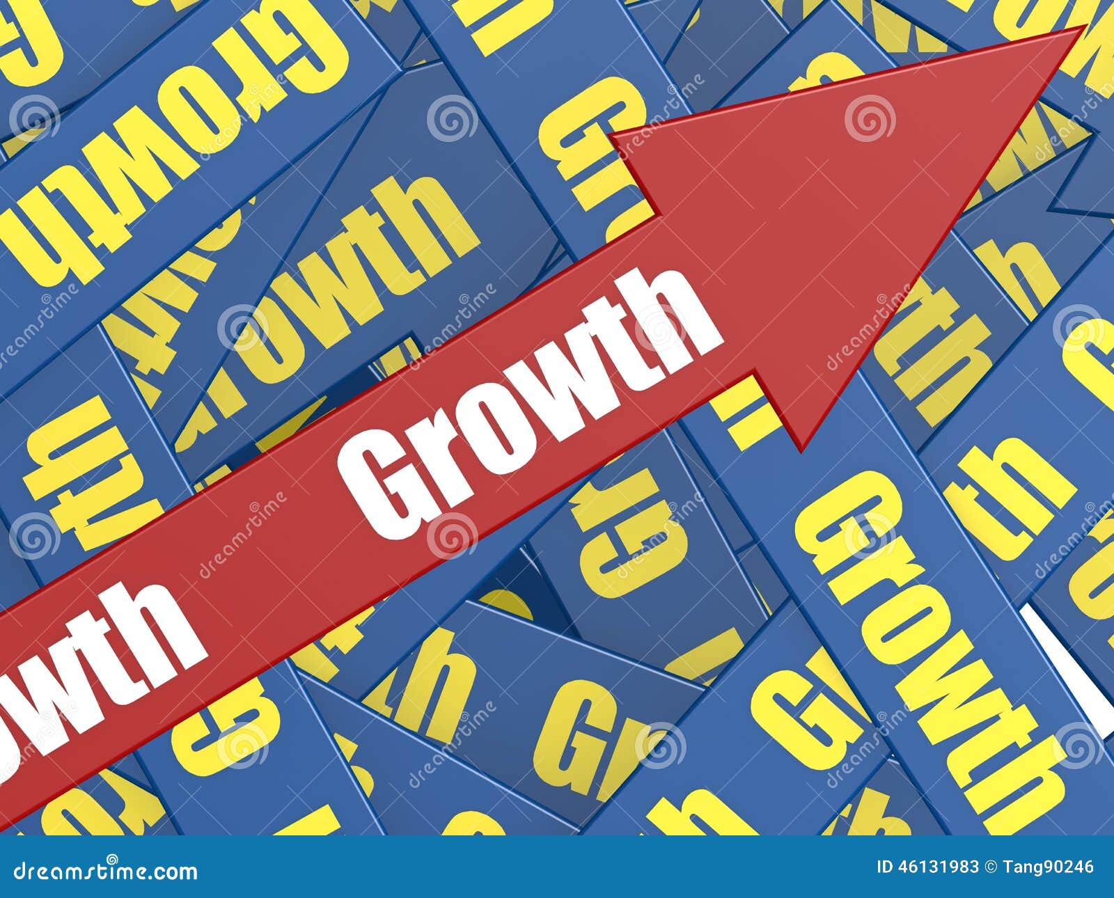 Growth arrow stock illustration. Illustration of direction - 46131983