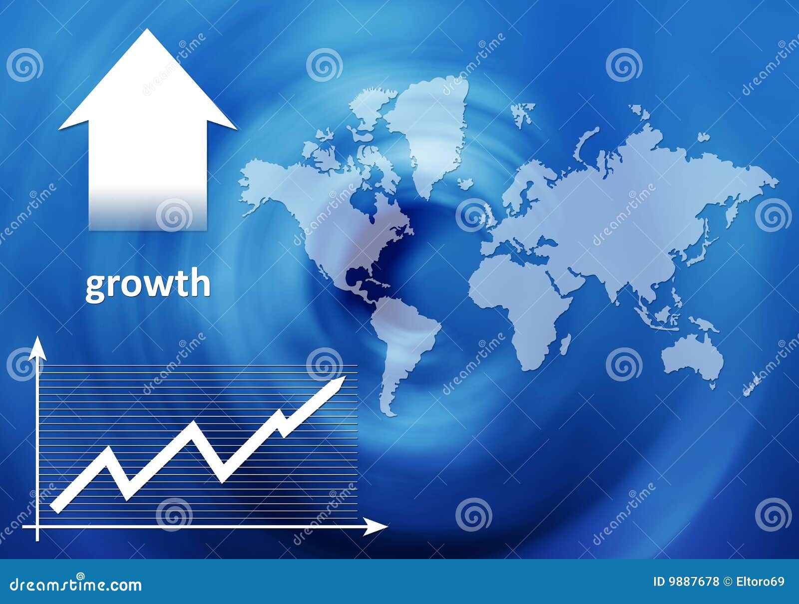 Growth - banking poster stock illustration. Illustration of profile ...