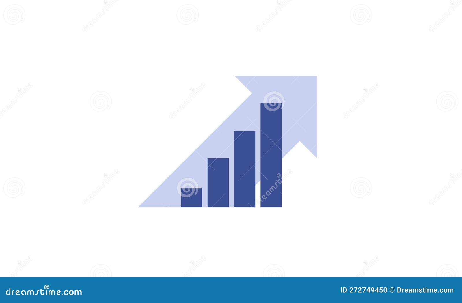 Growth Bar Graph Icon, Up Arrow Logo. Business Chart Concept Vector ...