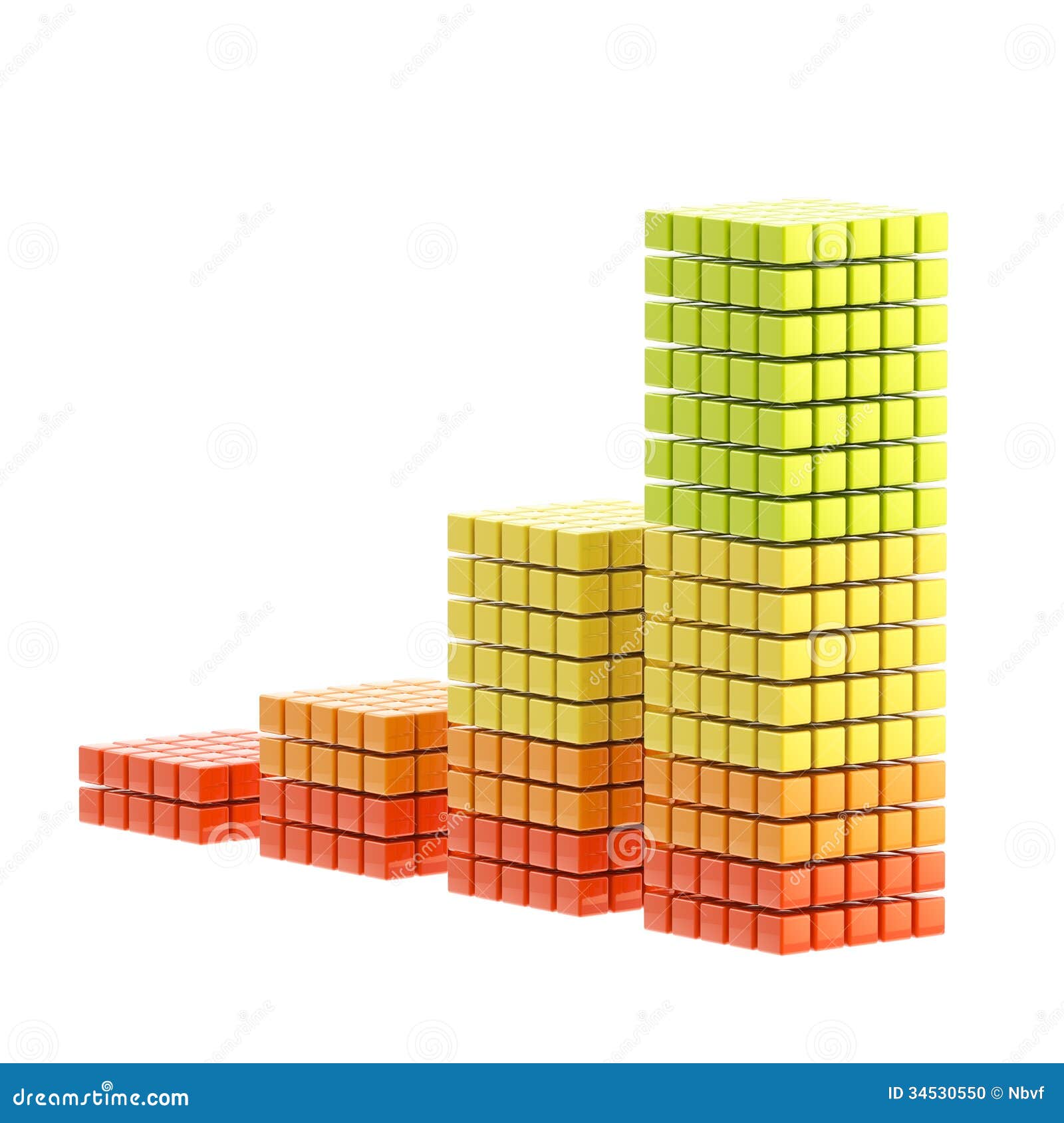 Growth bar graph isolated stock illustration. Illustration of increase ...