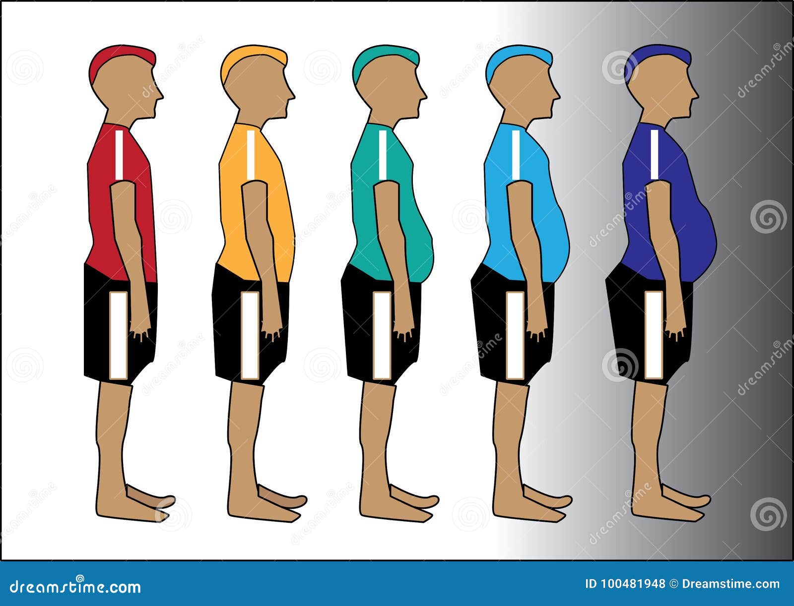 Growth body stock illustration. Illustration of carton - 100481948