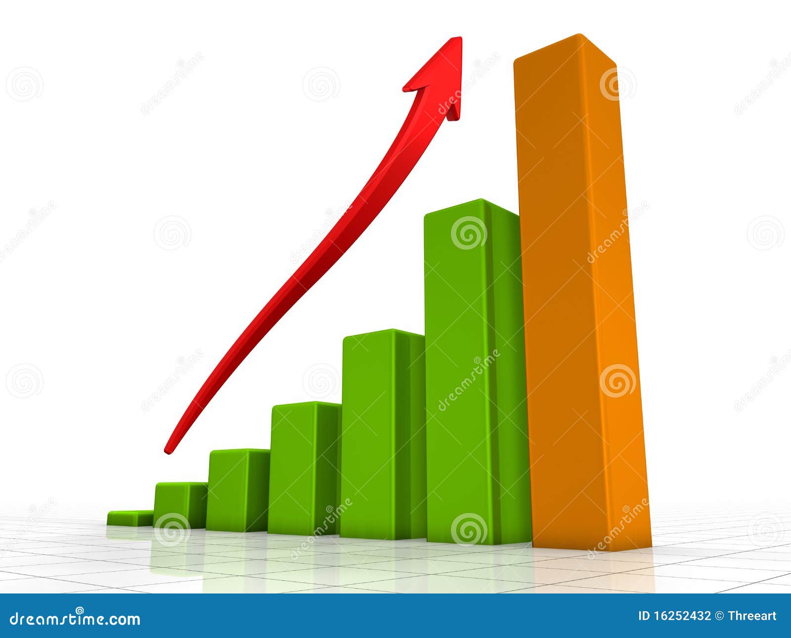 Growth Chart stock illustration. Illustration of goal - 16252432