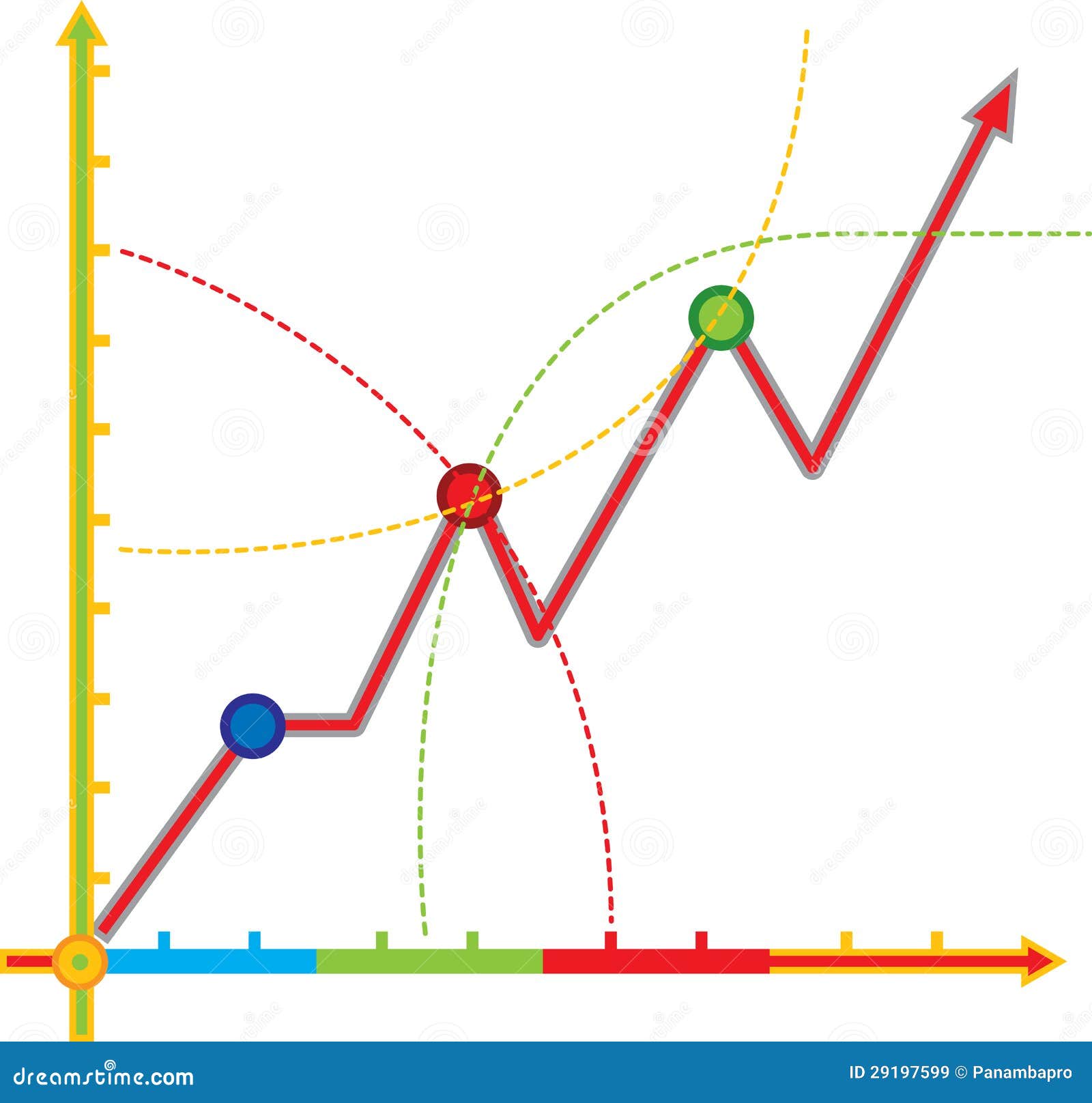 Growth chart stock vector. Illustration of sign, change - 29197599