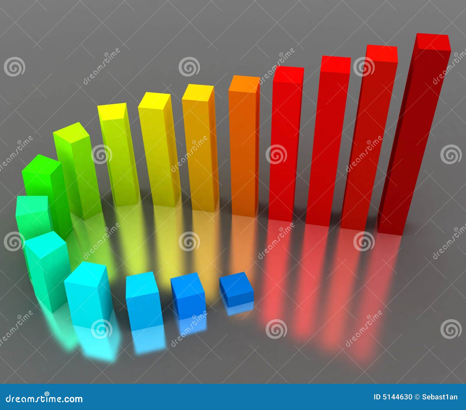 Growth chart stock illustration. Illustration of finance - 5144630