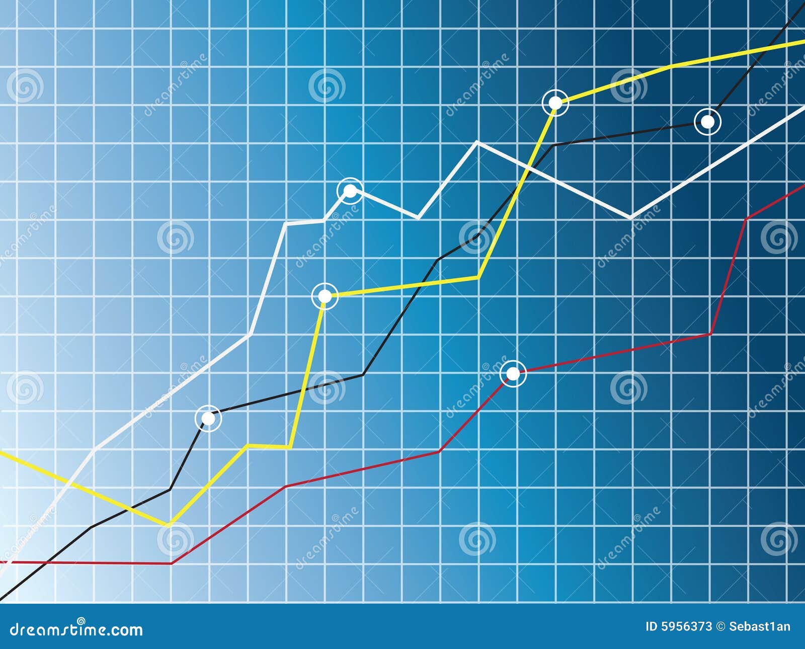 Growth chart stock vector. Illustration of earnings, high - 5956373