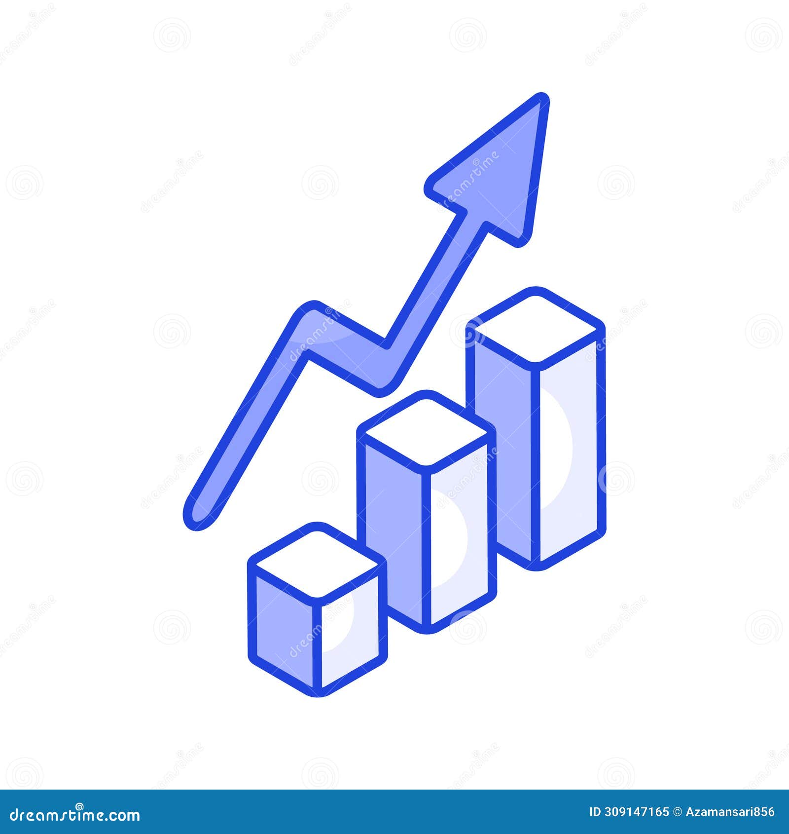 Growth Chart with Arrow Depicting Vector Design of Business Analysis ... Growth Chart with Arrow Depicting Vector Design of Business Analysis ...