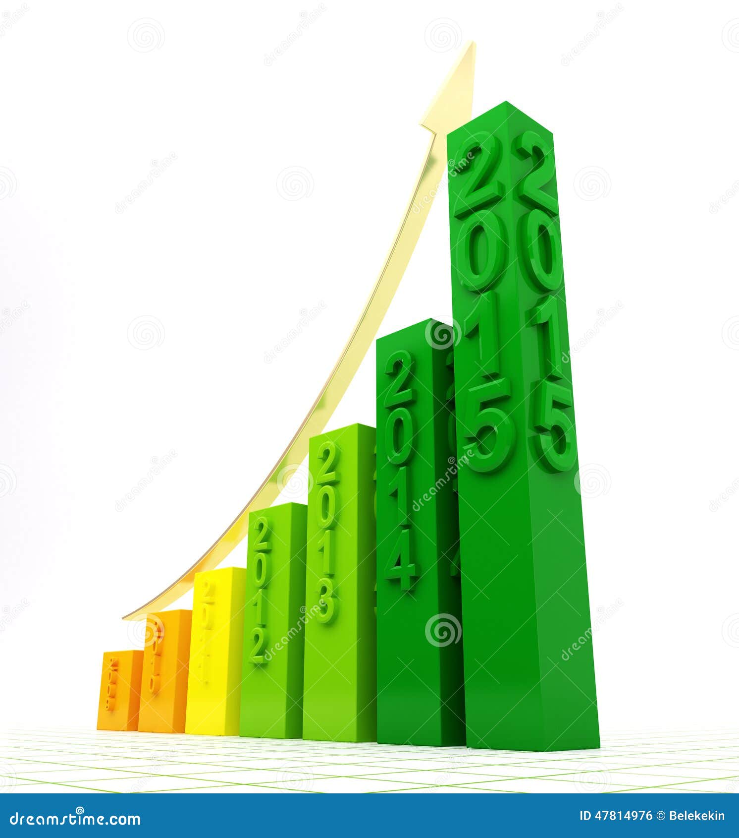 2015 growth chart stock illustration. Illustration of graph - 47814976
