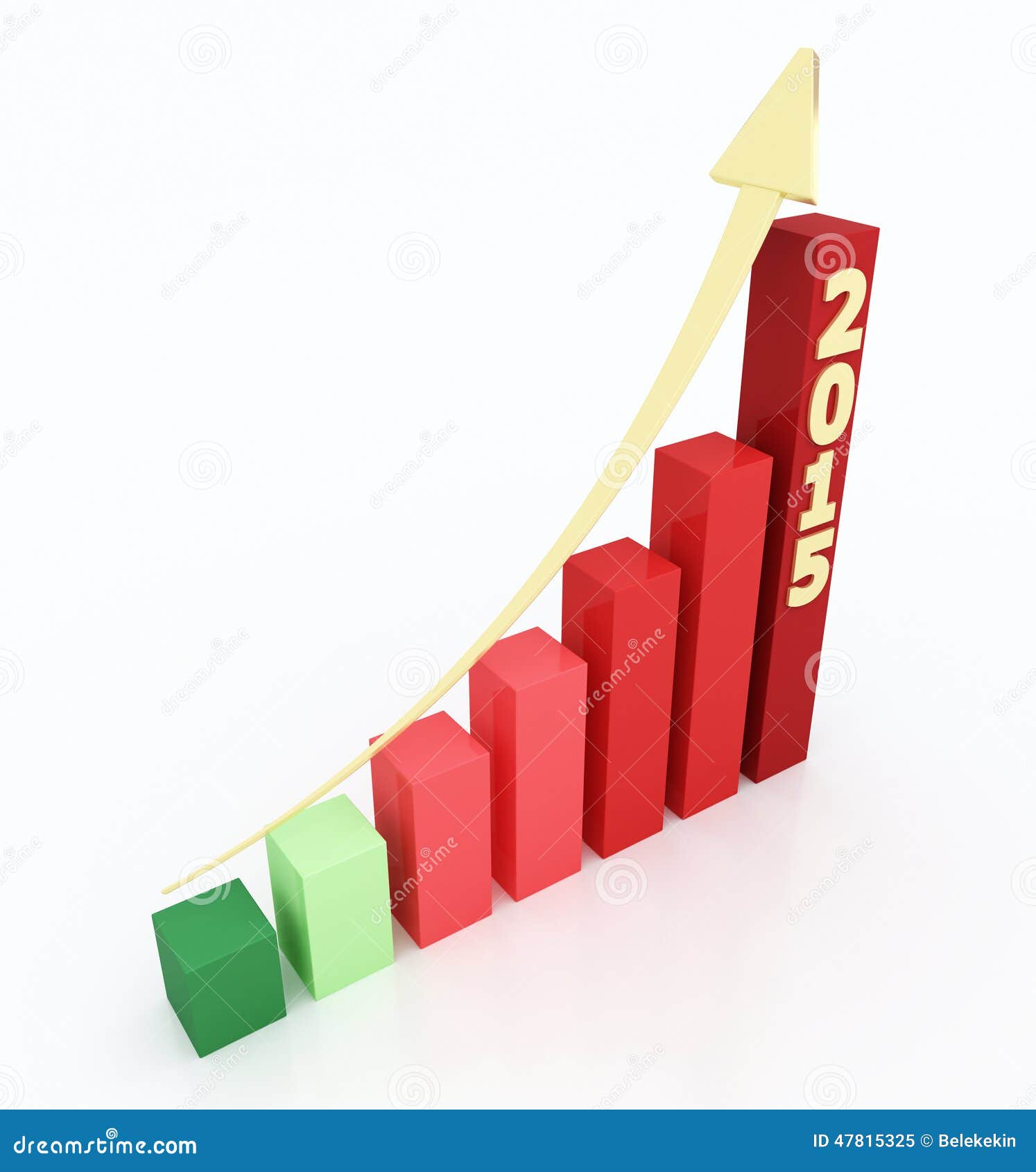 2015 growth chart stock illustration. Illustration of financial - 47815325