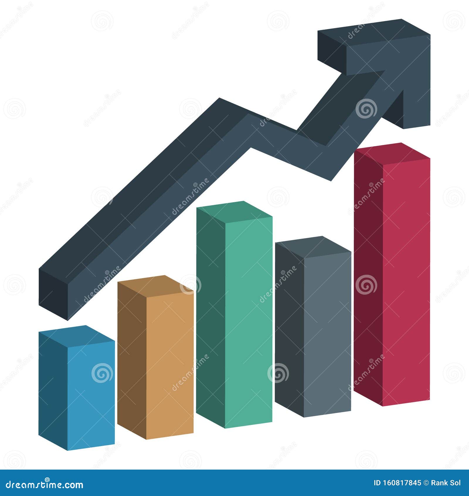 Growth Chart Color Vector Icon Fully Editable Stock Illustration ...