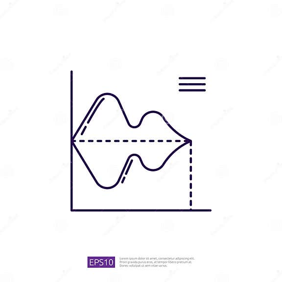 Growth Chart. Curve Graph Outline Icon Stock Vector - Illustration of ...