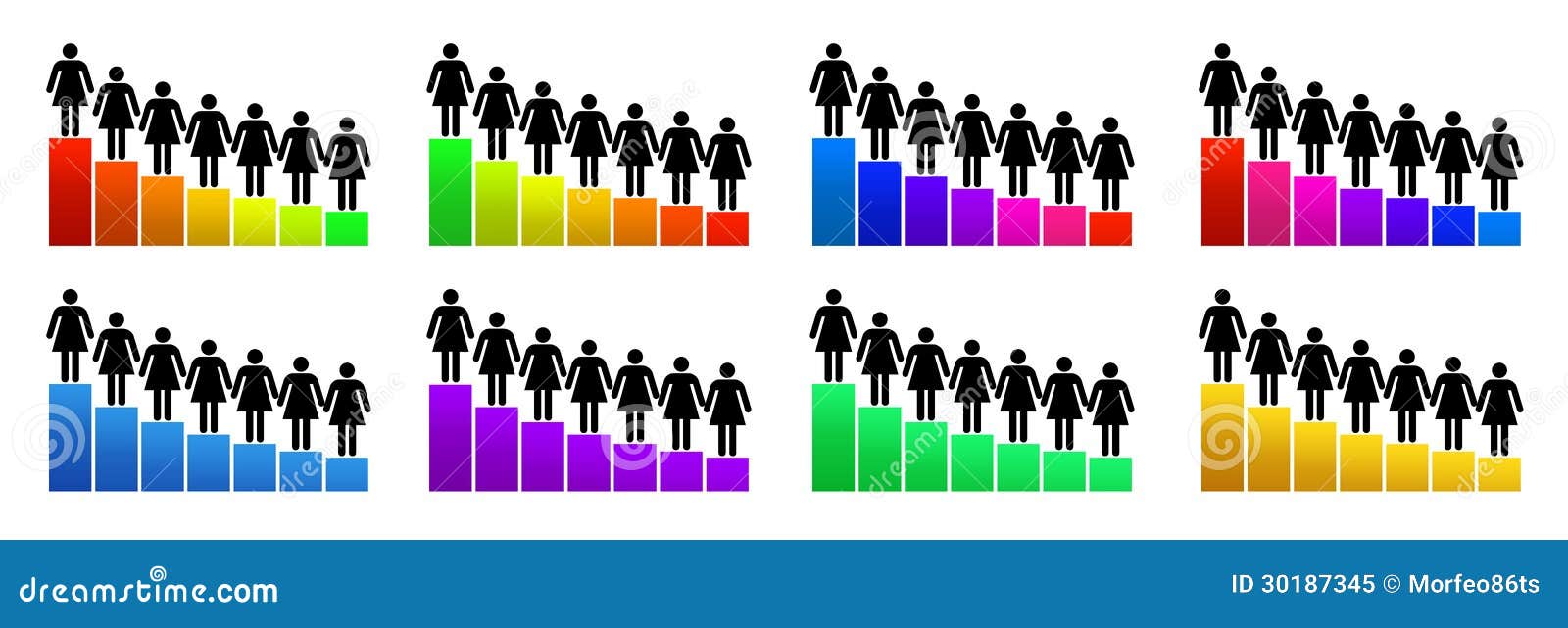 Growth Chart, Evaluation and Innovation Stock Illustration ...