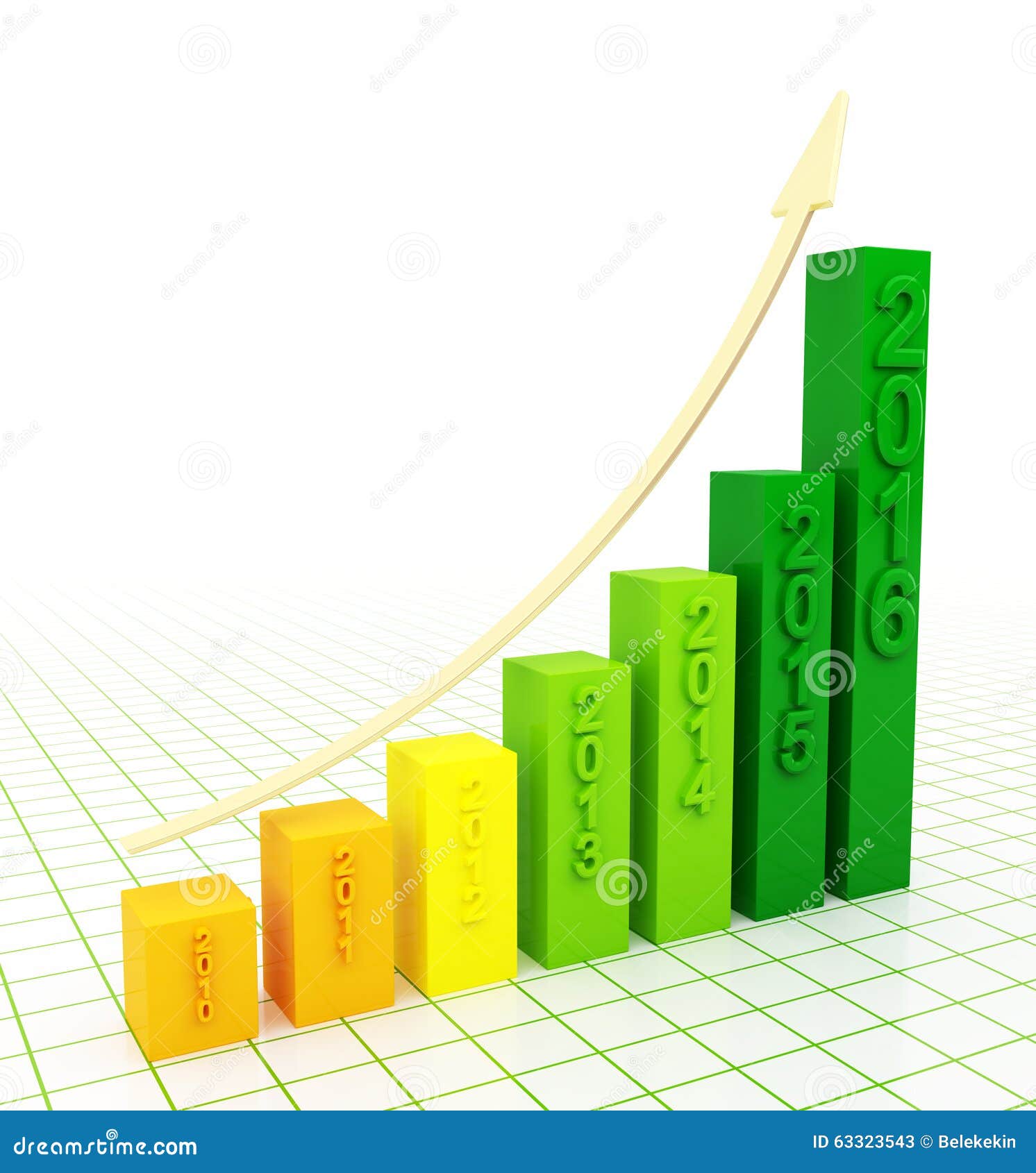2016 growth chart stock illustration. Illustration of growth - 63323543