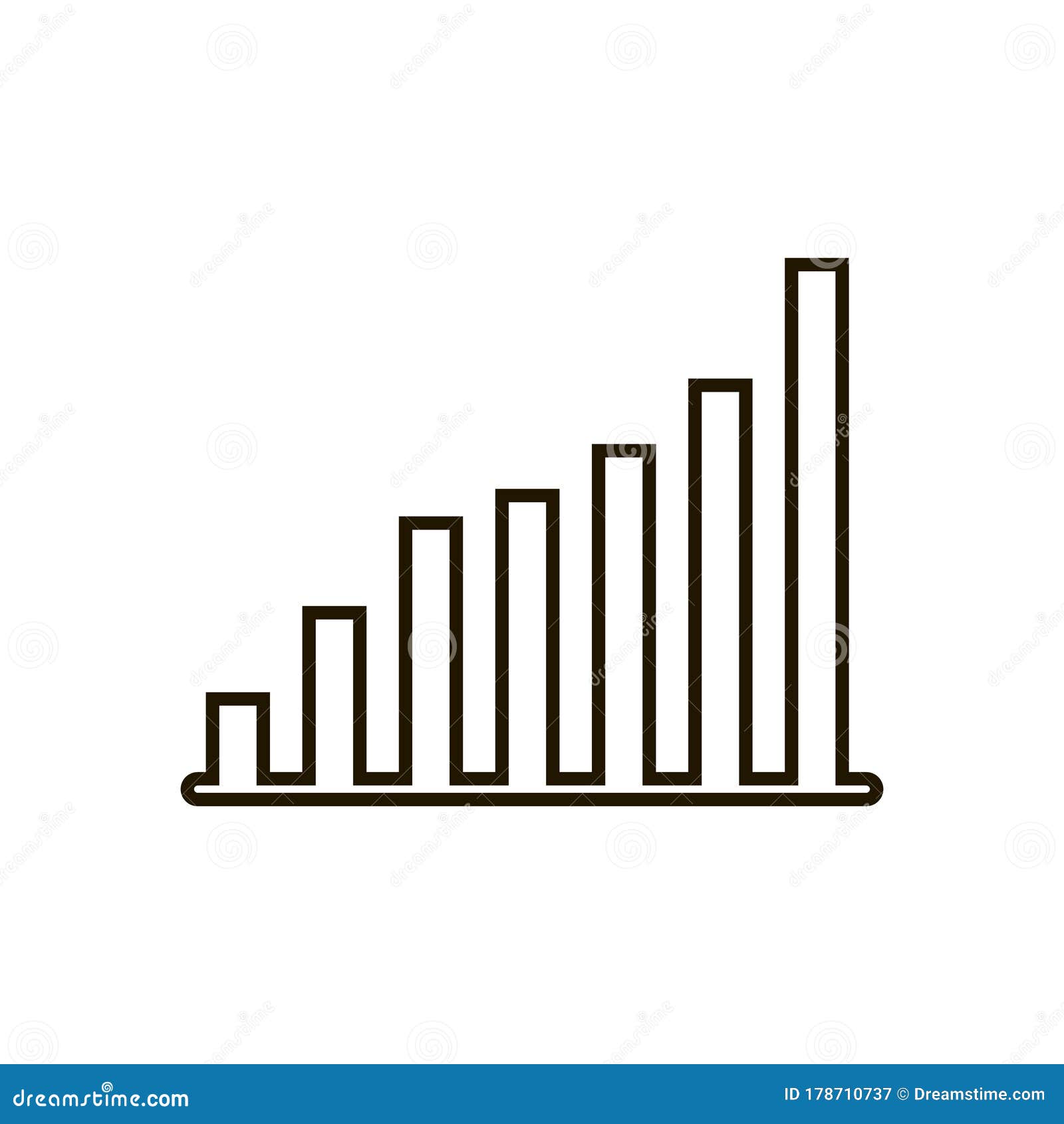 Growth Chart Icon on White Background. Trendy Flat Style for Graphic ... Growth Chart Icon on White Background. Trendy Flat Style for Graphic ...