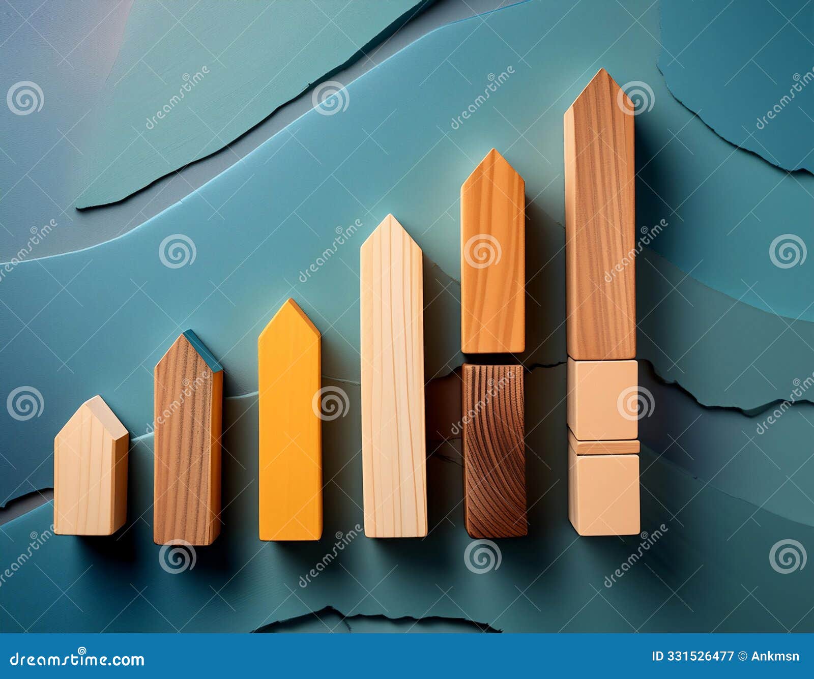 Growth Chart Illustrating Increase and Expansion Stock Illustration ...