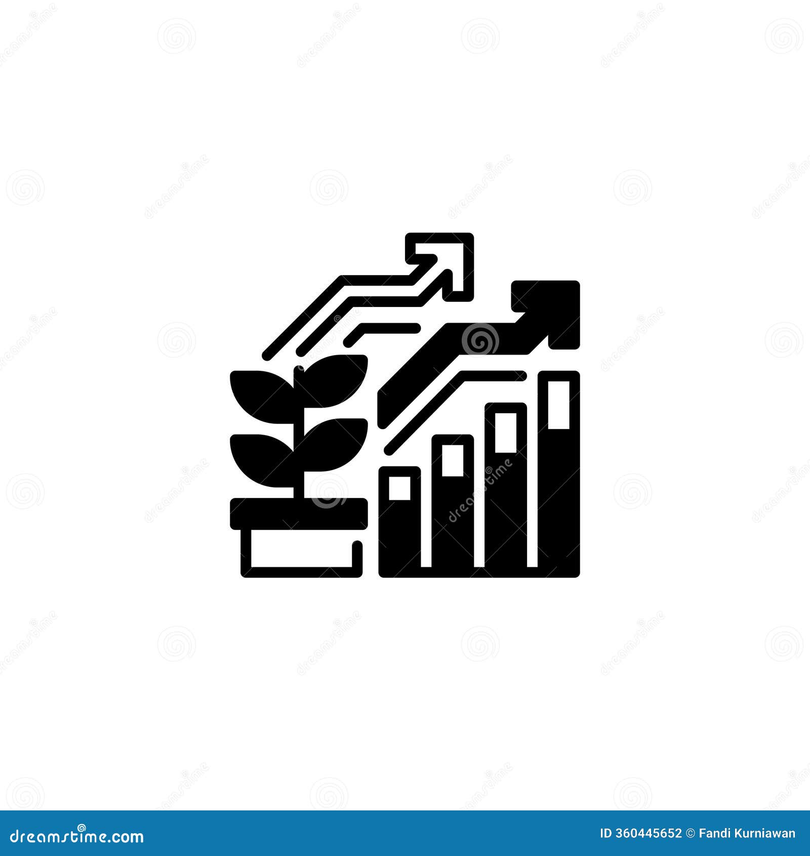 Growth Chart Line Icon. Universal Creative Premium Symbol. Vector Sign ...