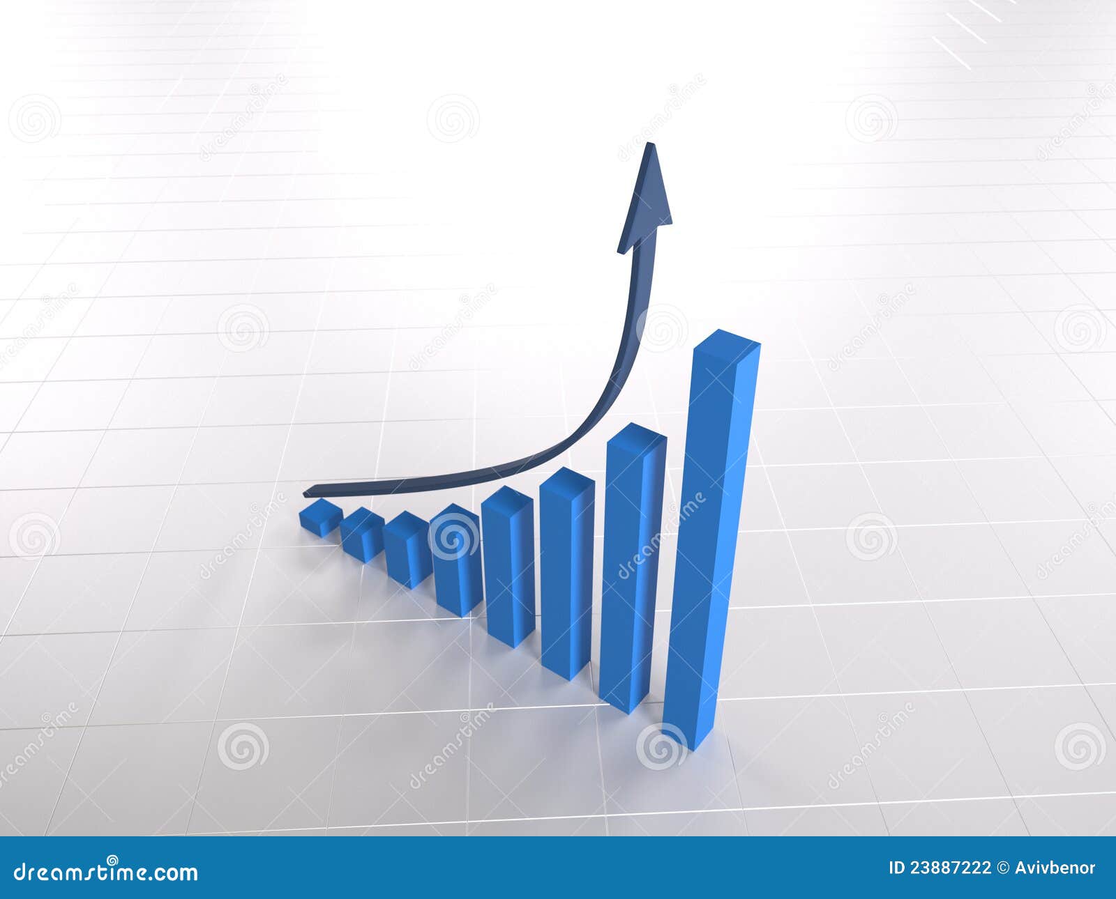 Growth chart positive stock illustration. Illustration of chart - 23887222