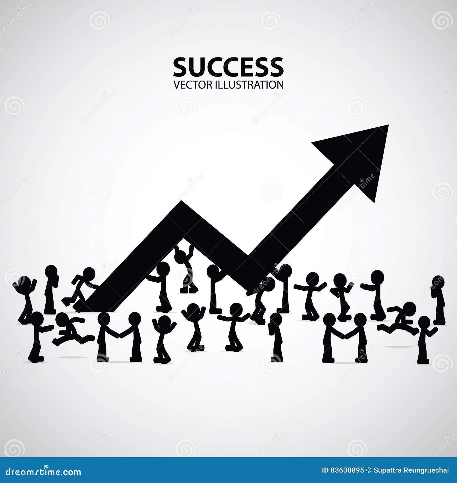 Growth Chart and Progress in People Crowd. Arrows Business Art Info ... Growth Chart and Progress in People Crowd. Arrows Business Art Info ...