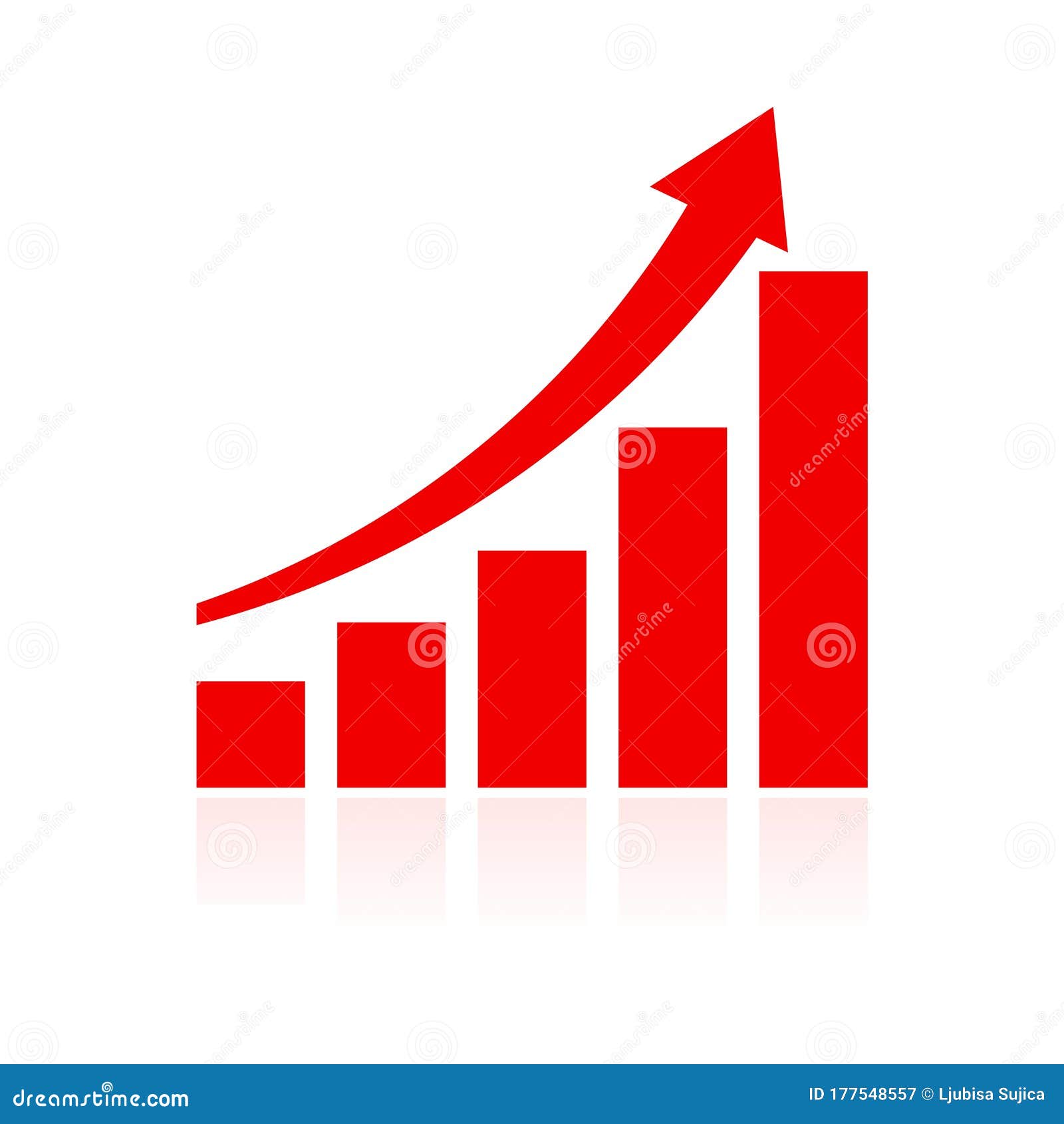 Growth Chart Vector Icon, Graph Icon, Red Graph Sign Stock Illustration ... Growth Chart Vector Icon, Graph Icon, Red Graph Sign Stock Illustration ...