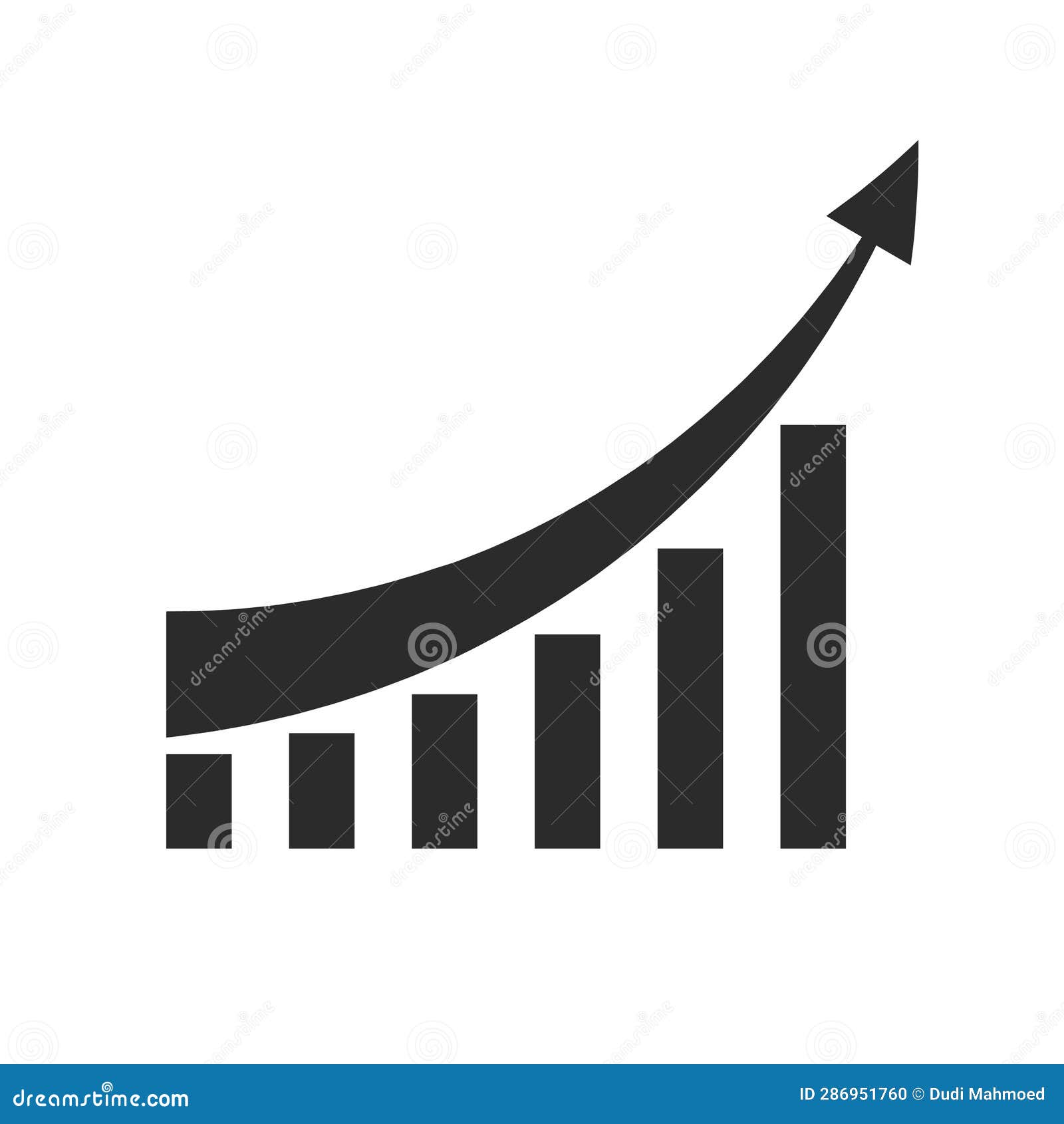 Growth Chart Vector Ilustration Stock Illustration - Illustration of ...