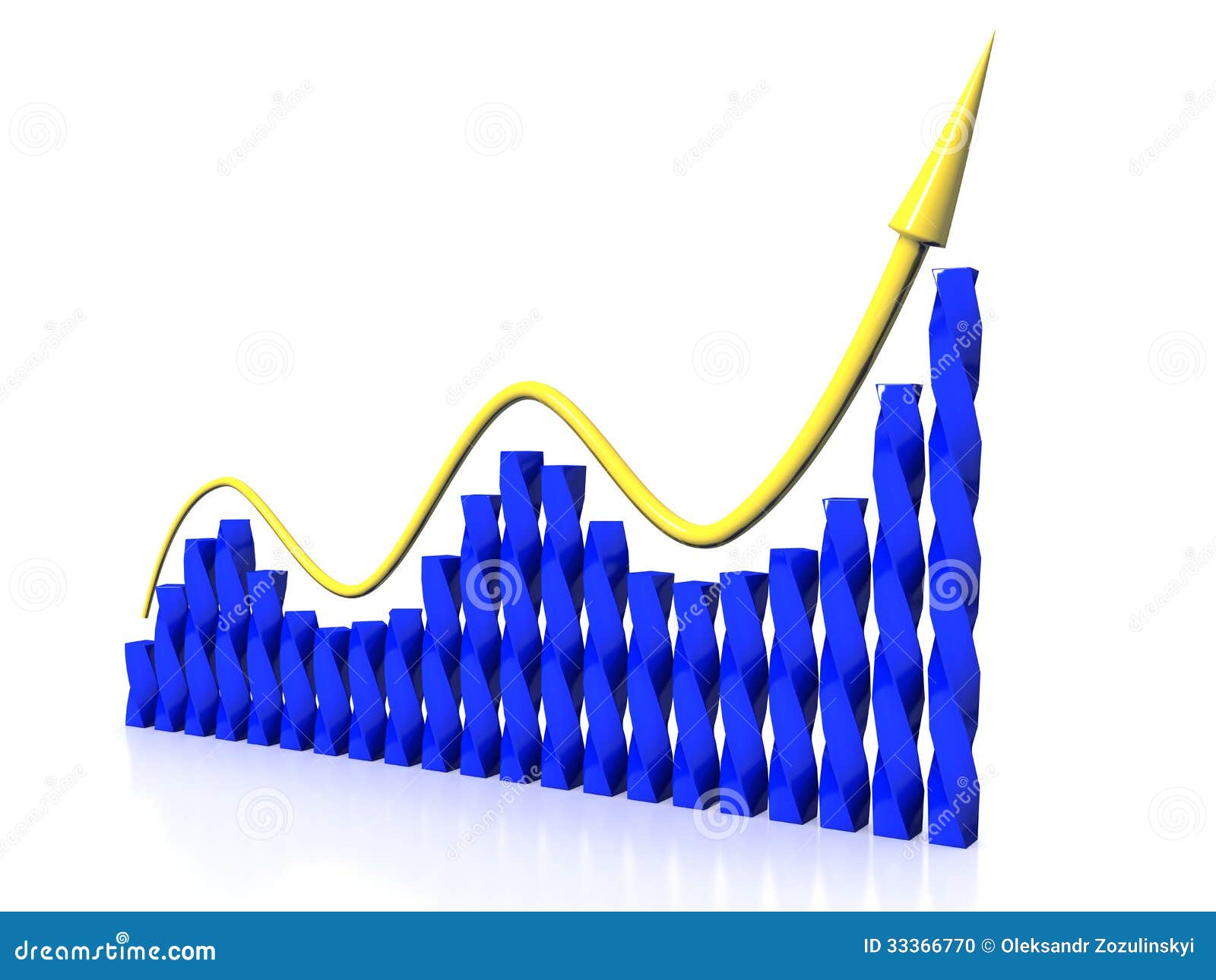 Growth chart #1 stock illustration. Illustration of sign - 33366770