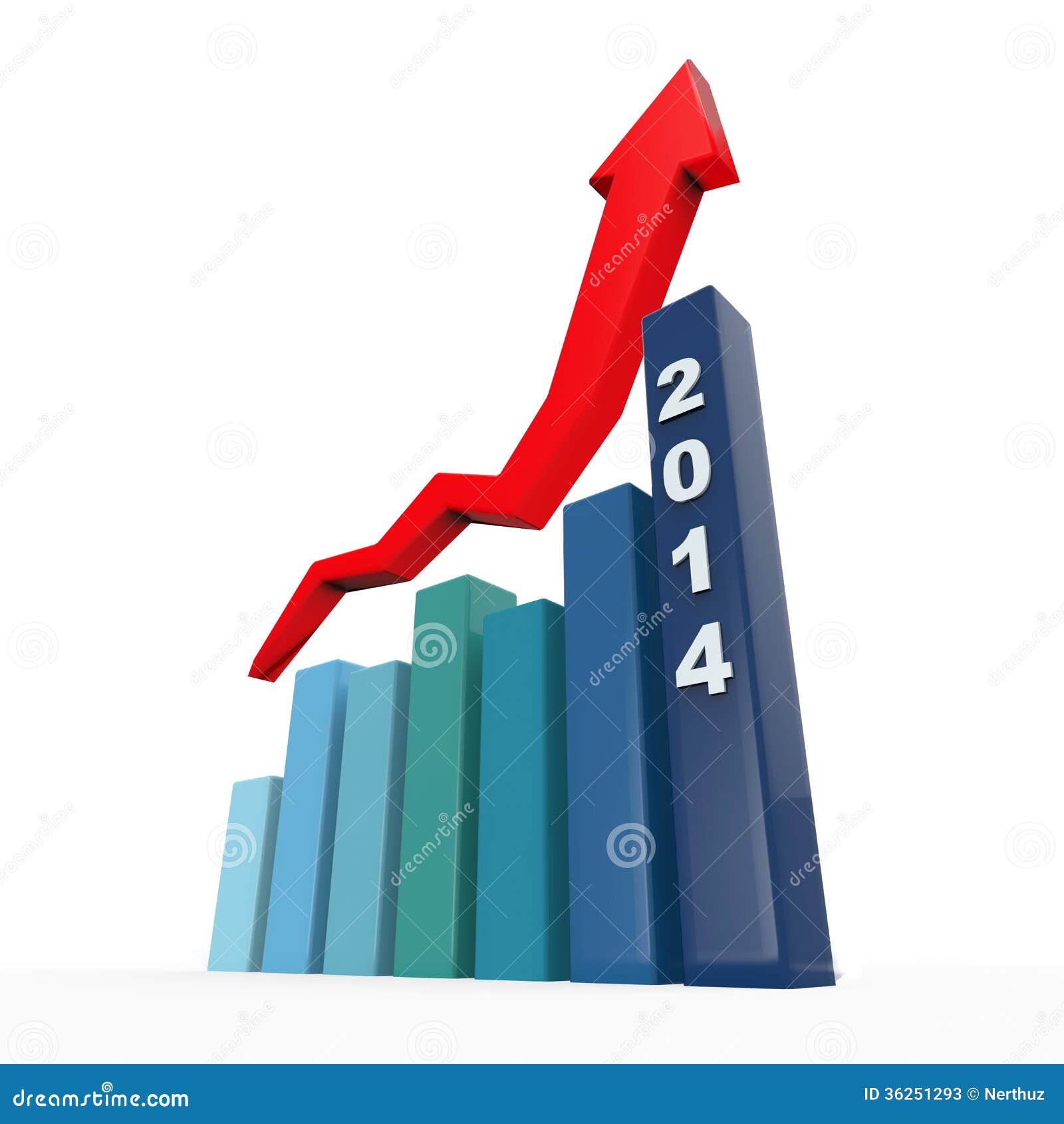 2014 Growth Charts stock illustration. Illustration of competition ...
