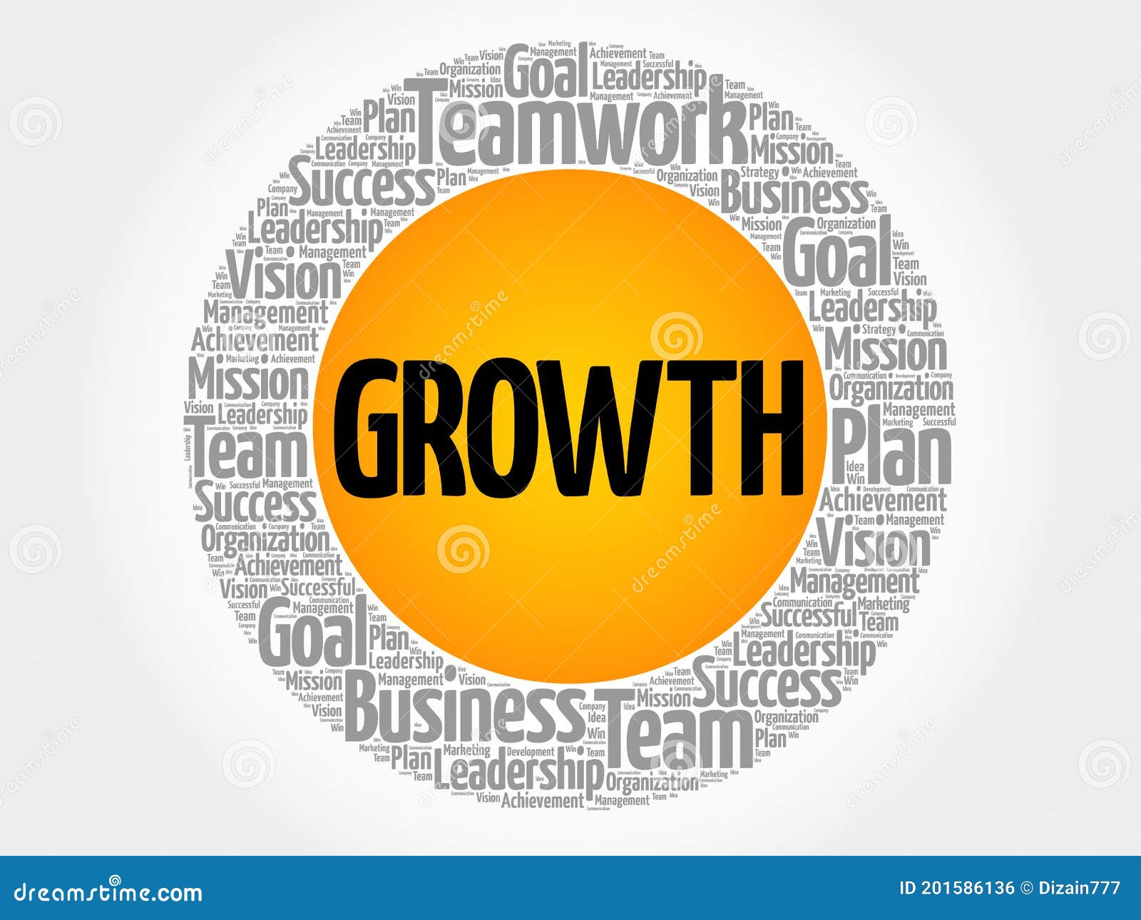 Growth circle word cloud stock illustration. Illustration of policy ...