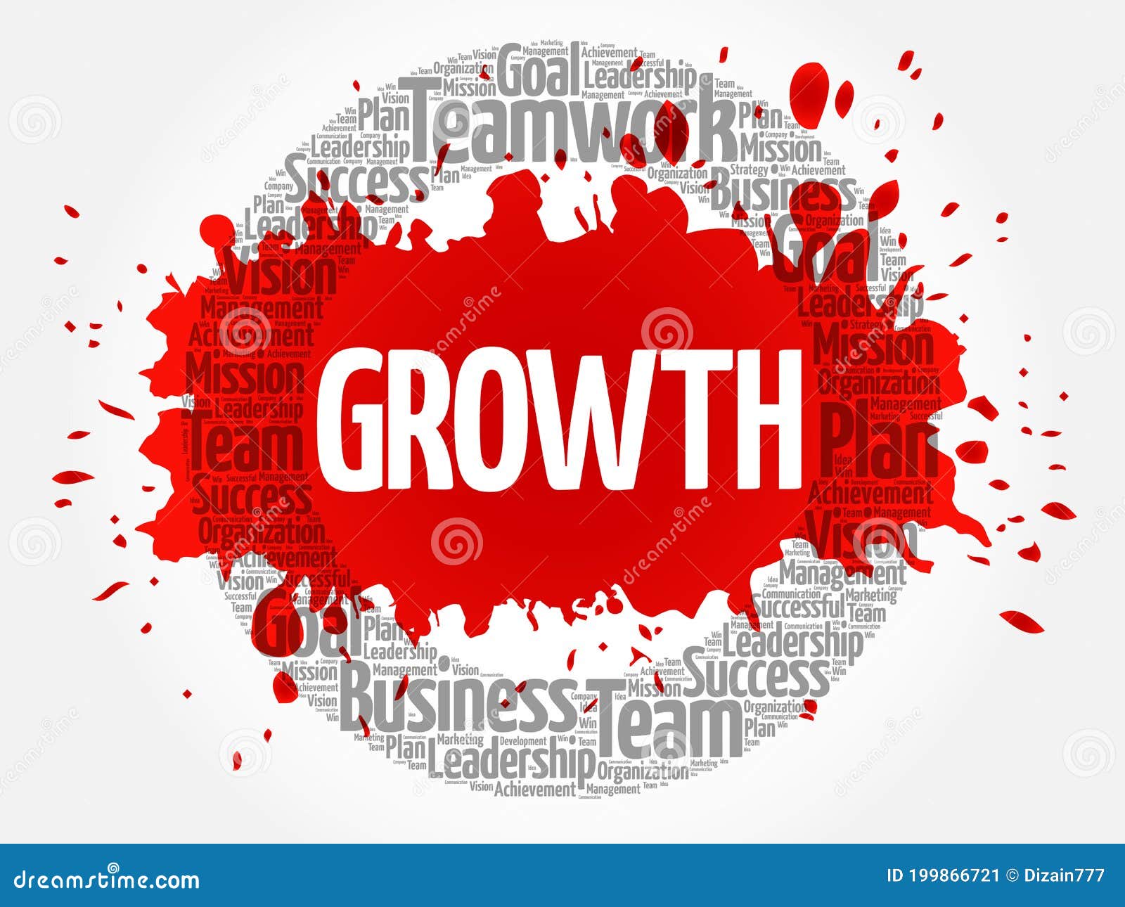 Growth circle word cloud stock illustration. Illustration of change ...
