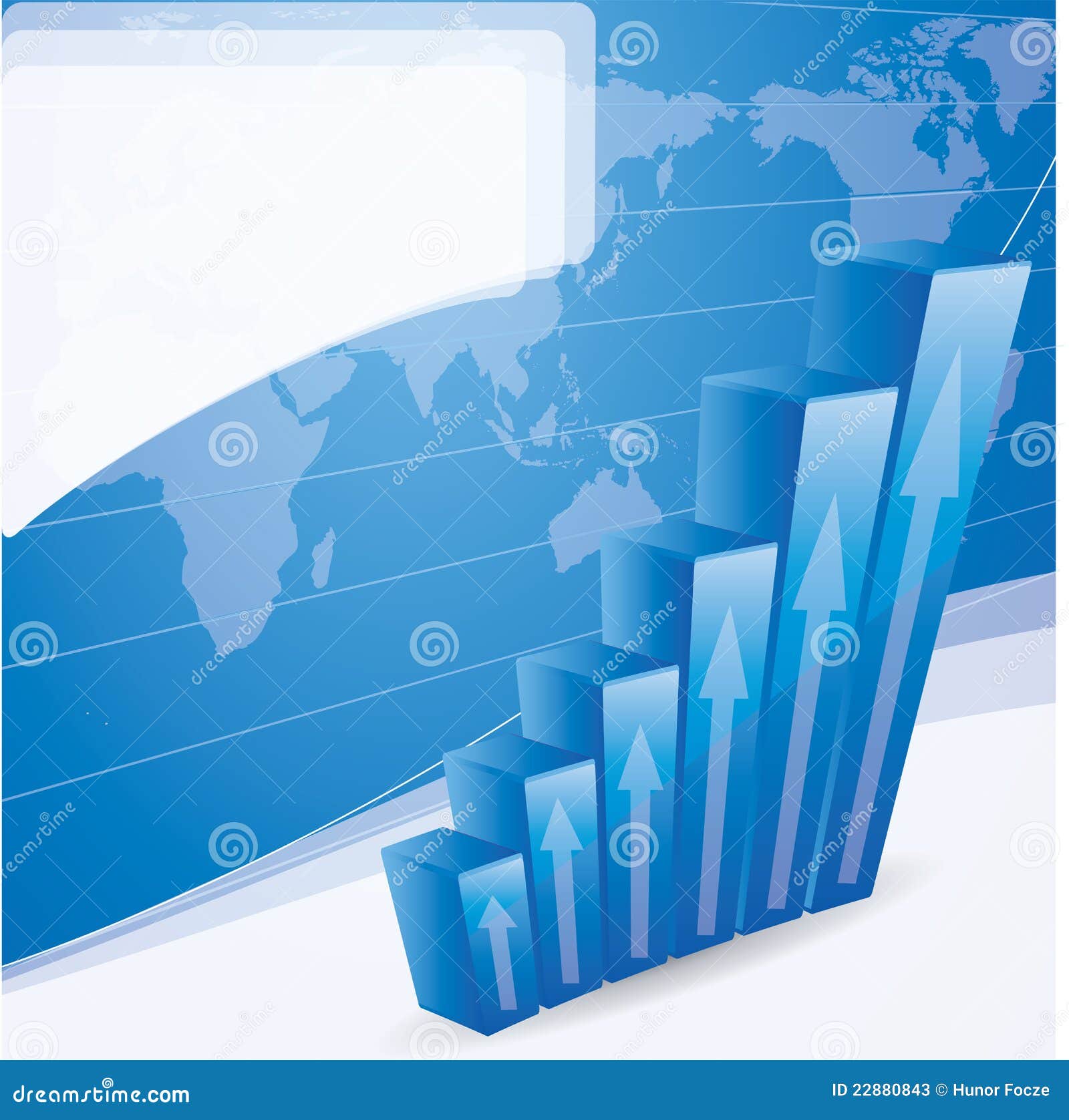 Growth Concept Abstract Background with Diagram Stock Vector ...