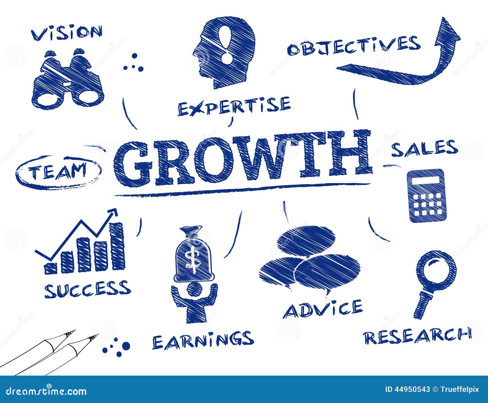Growth concept stock illustration. Illustration of expertise - 44950543