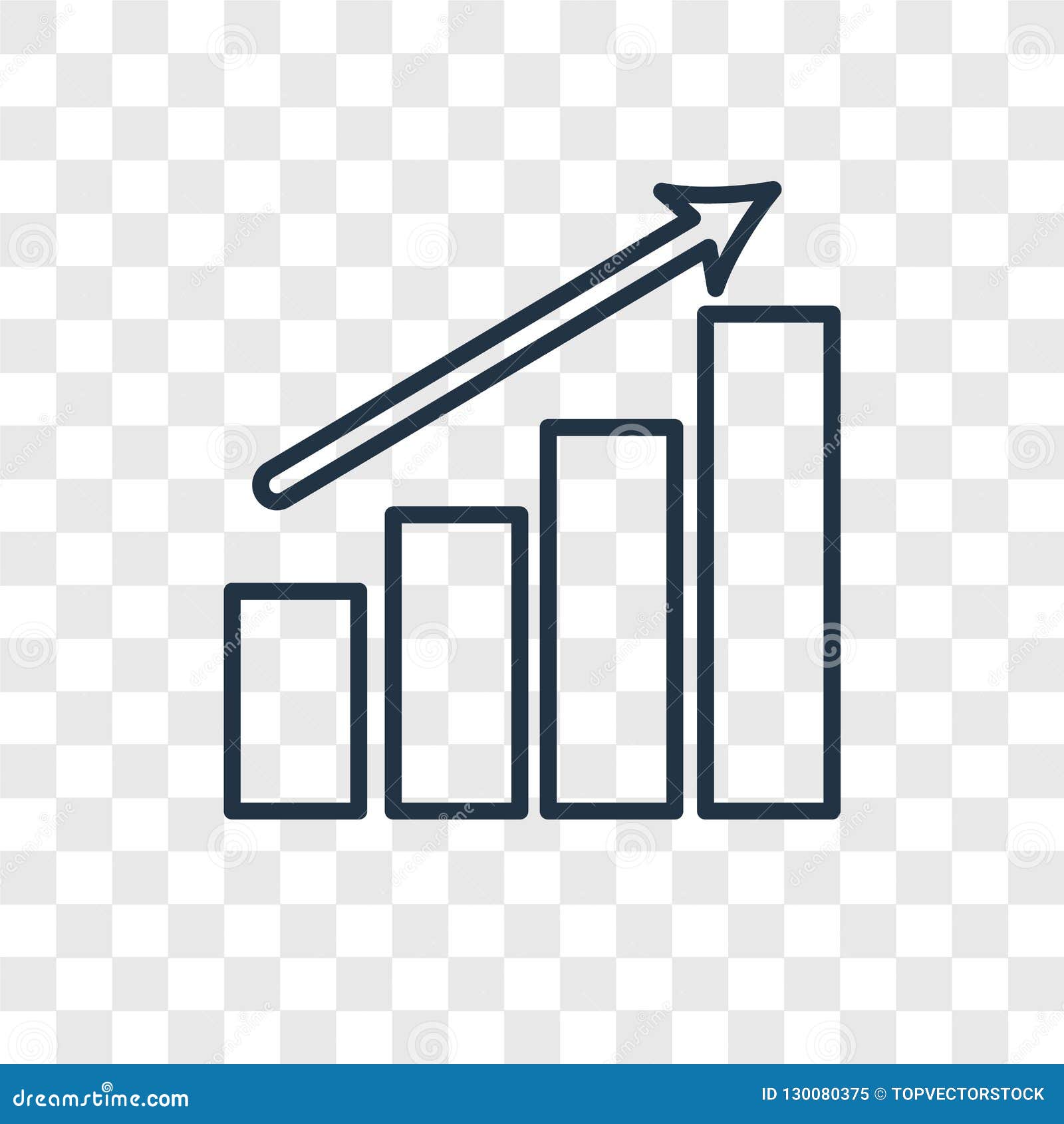 Growth Concept Vector Linear Icon Isolated On Transparent Background ... Growth Concept Vector Linear Icon Isolated On Transparent Background ...